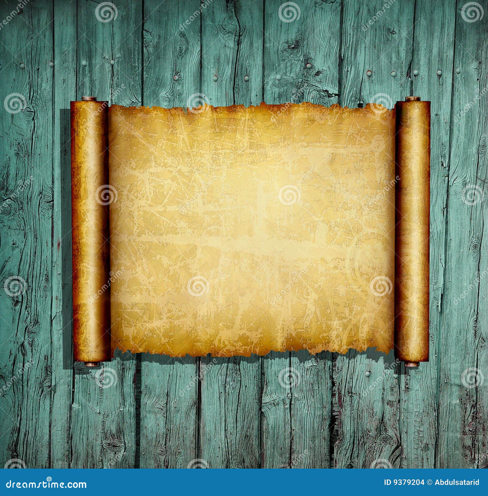 Oude document rol stock illustratie. Illustration of bewerken - 9379204