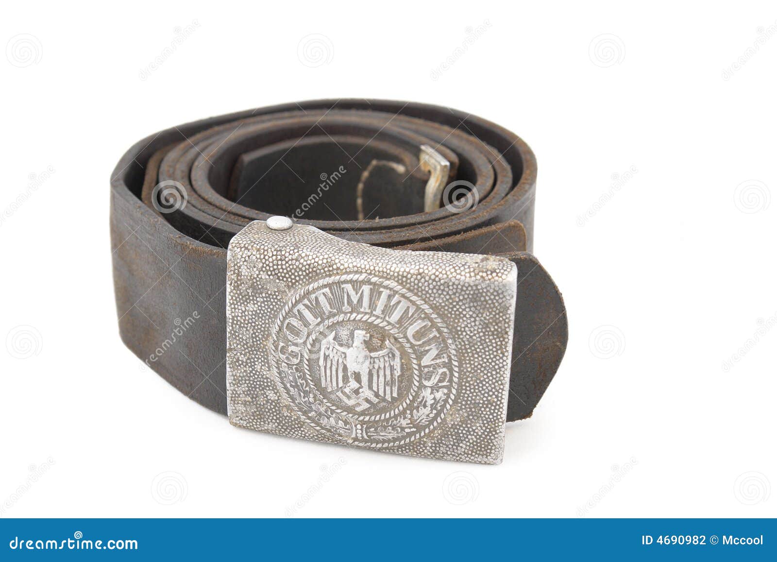 Oude Duitse militairriem stock foto. Image of riem, retro - 4690982