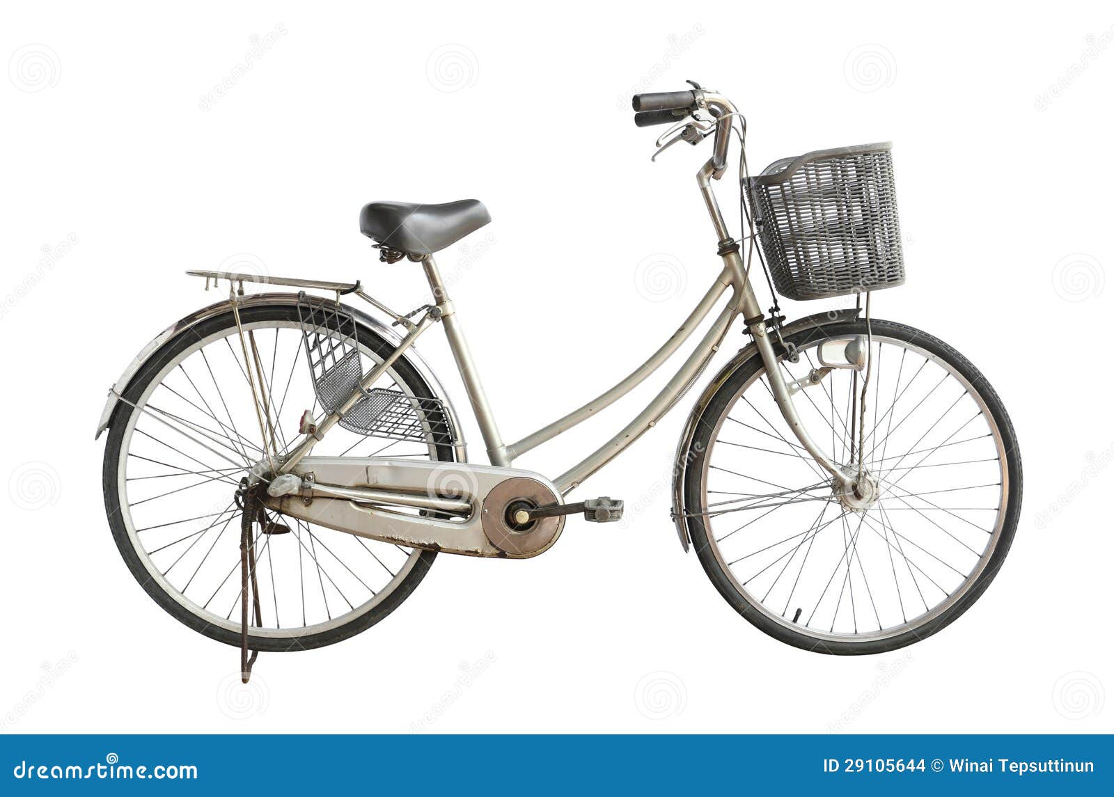 Oude fiets stock foto. Image of gebruikt, vervoer, roest - 29105644