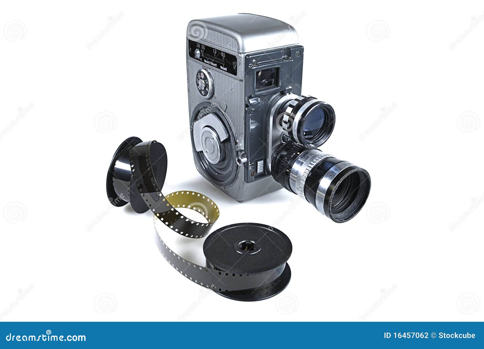 Oude Filmcamera stock foto. Image of binnen, cinematografie - 16457062