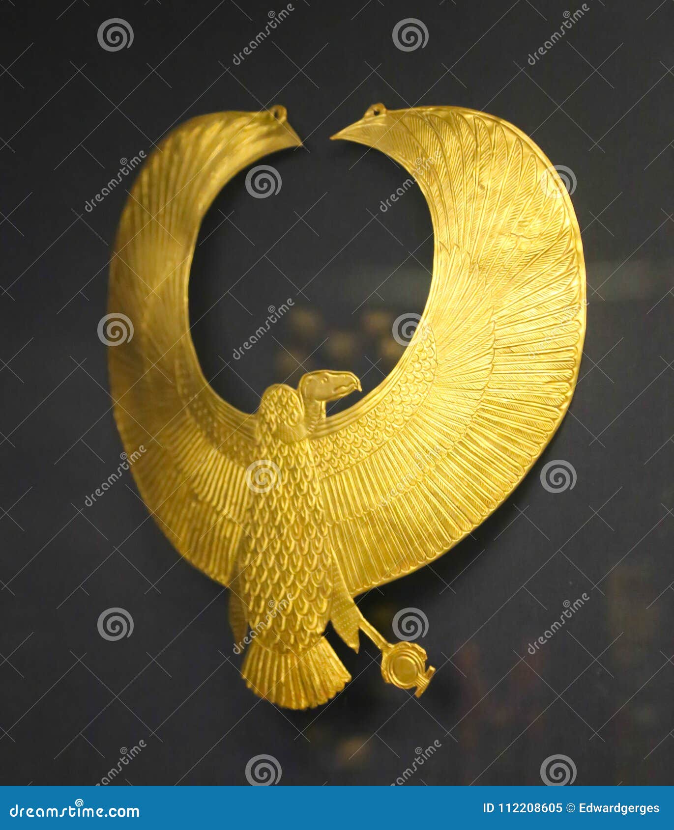 Oude Gouden Kraag Van Douch-schat - Egyptisch Museum Redactionele ...