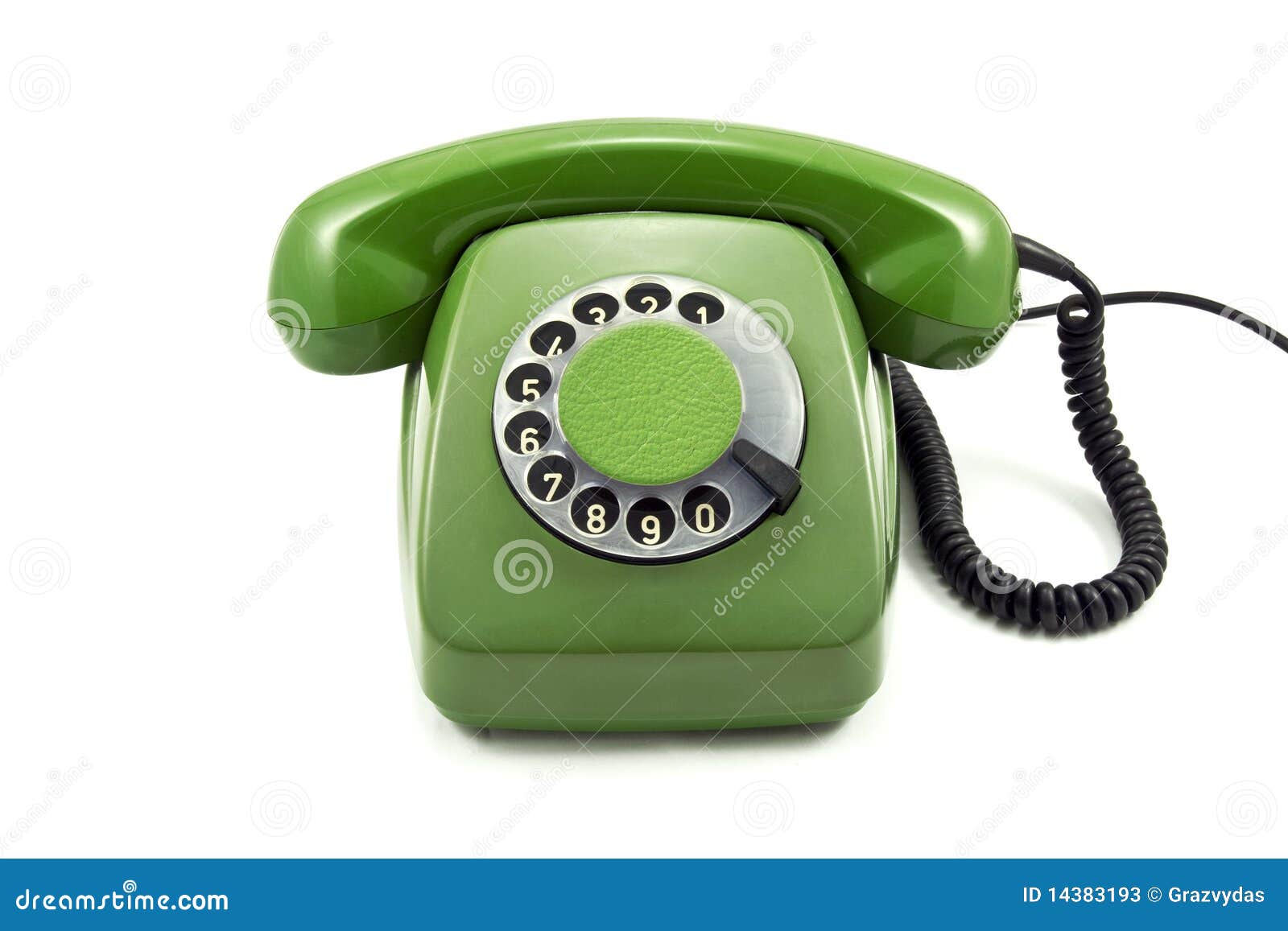 Oude Groene Analoge Telefoon Stock Afbeelding - Image of mededeling ...