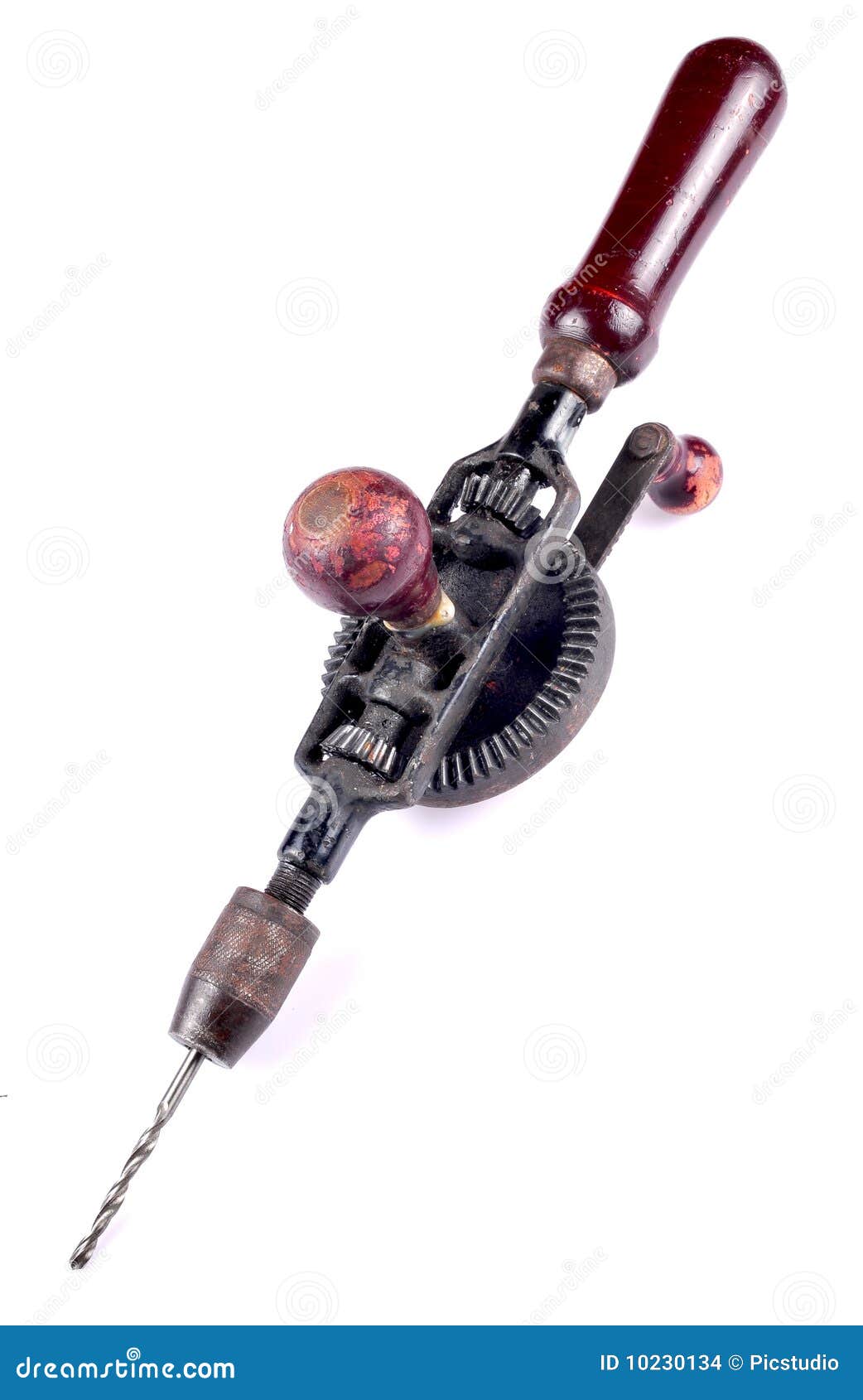 Oude handboor stock foto. Image of metaal, ongebruikt - 10230134