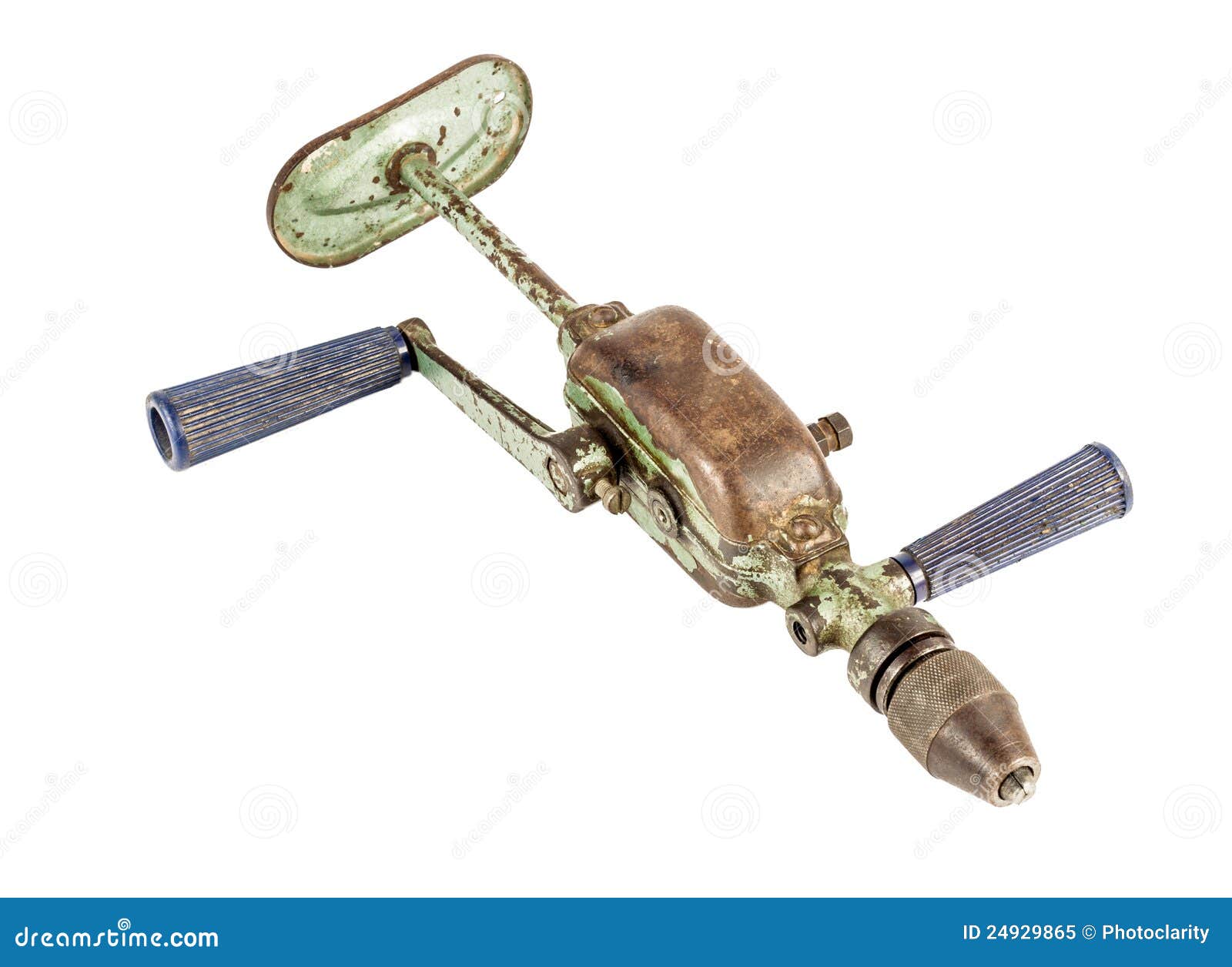 Oude handboor stock afbeelding. Image of timmerwerk, aandrijving - 24929865