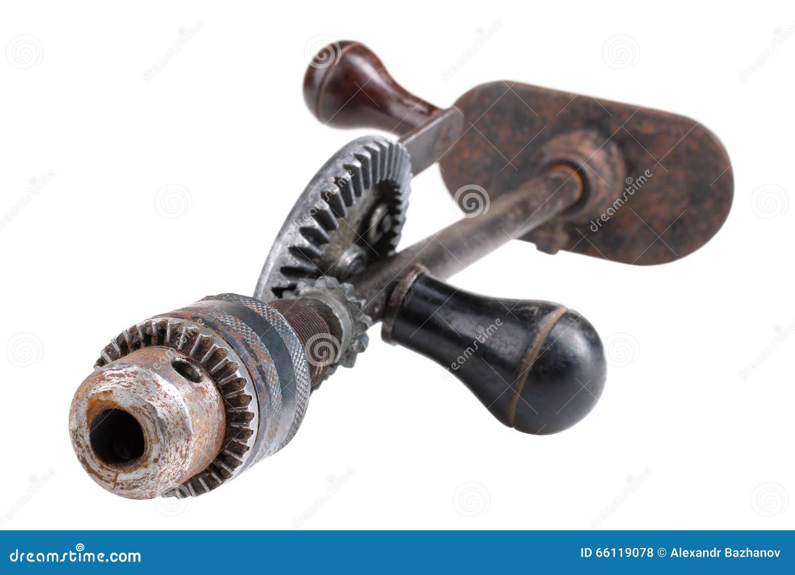 Oude handboor stock foto. Image of bouw, timmerwerk, machine - 66119078