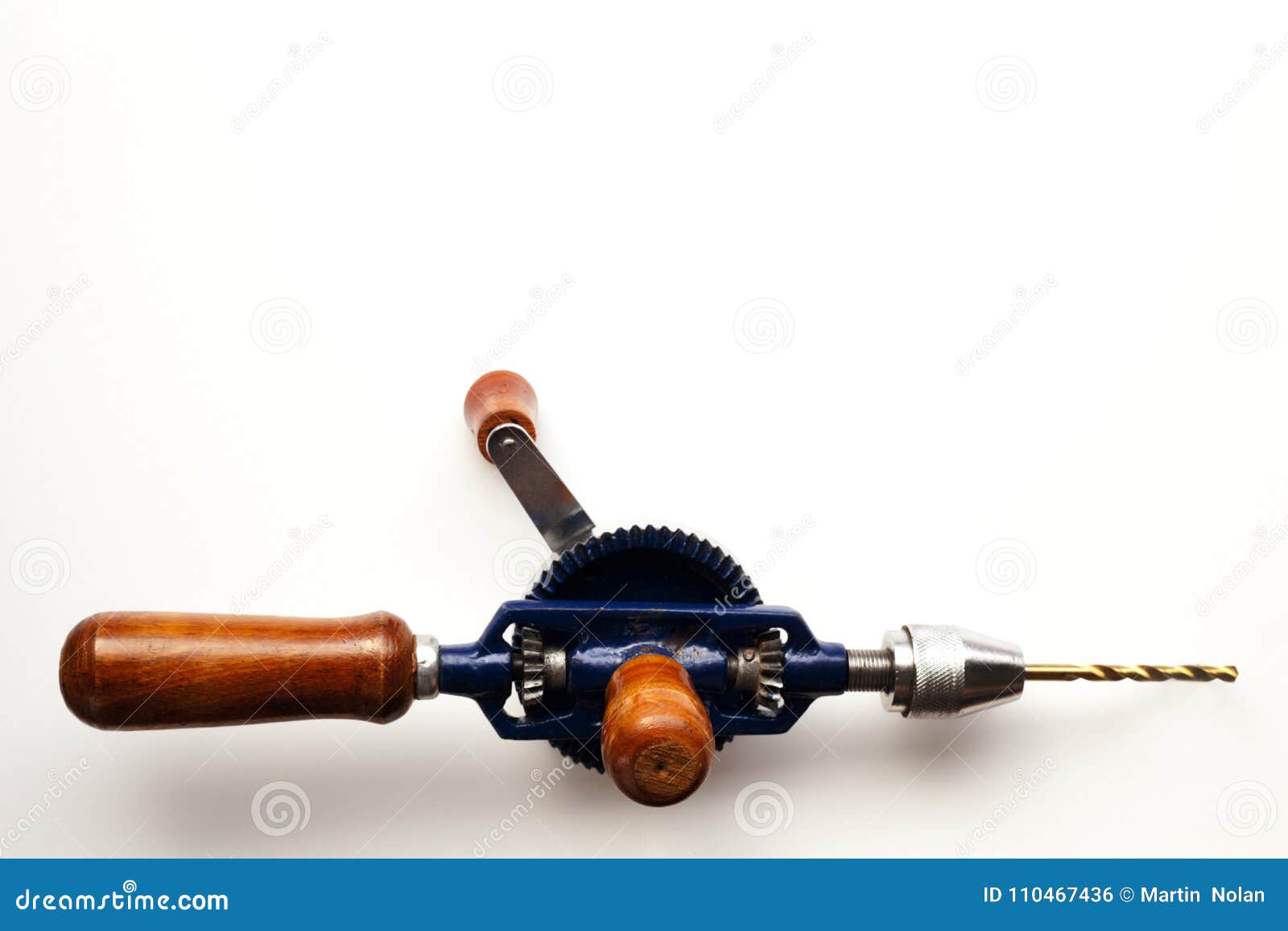 Oude Handboor Die Op Het Werkoppervlakte Liggen Stock Foto - Image of ...