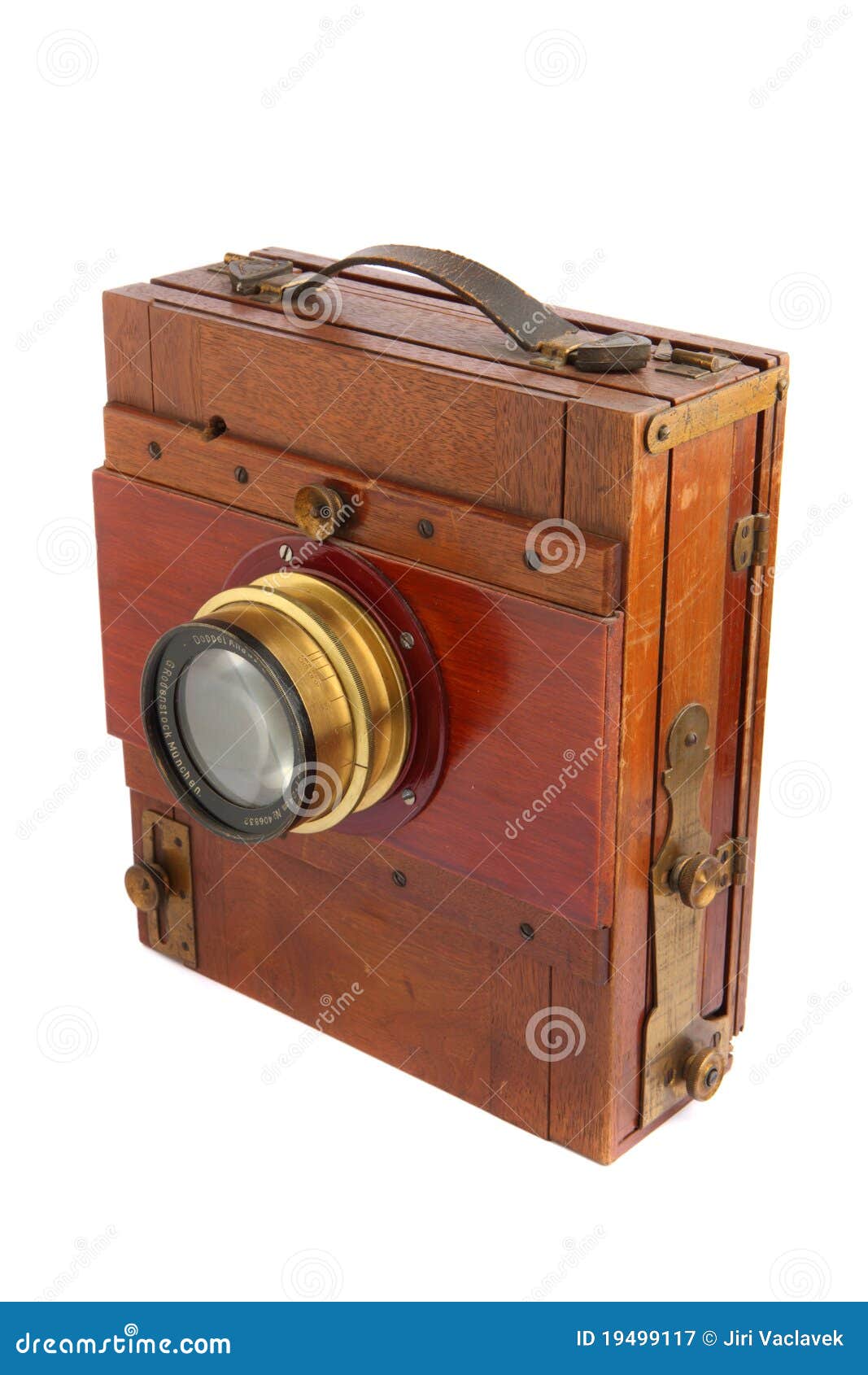 Oude houten fotocamera stock afbeelding. Image of fotografisch - 19499117