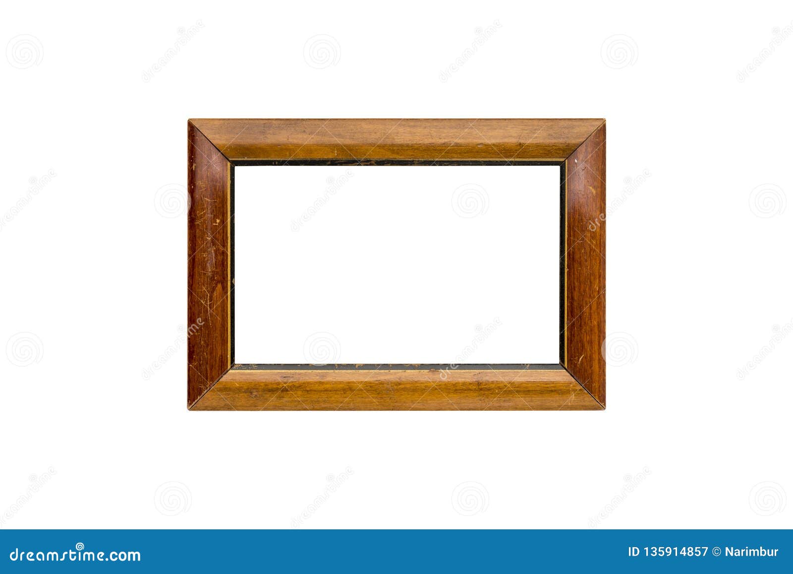 Oude houten omlijsting stock afbeelding. Image of geïsoleerd - 135914857