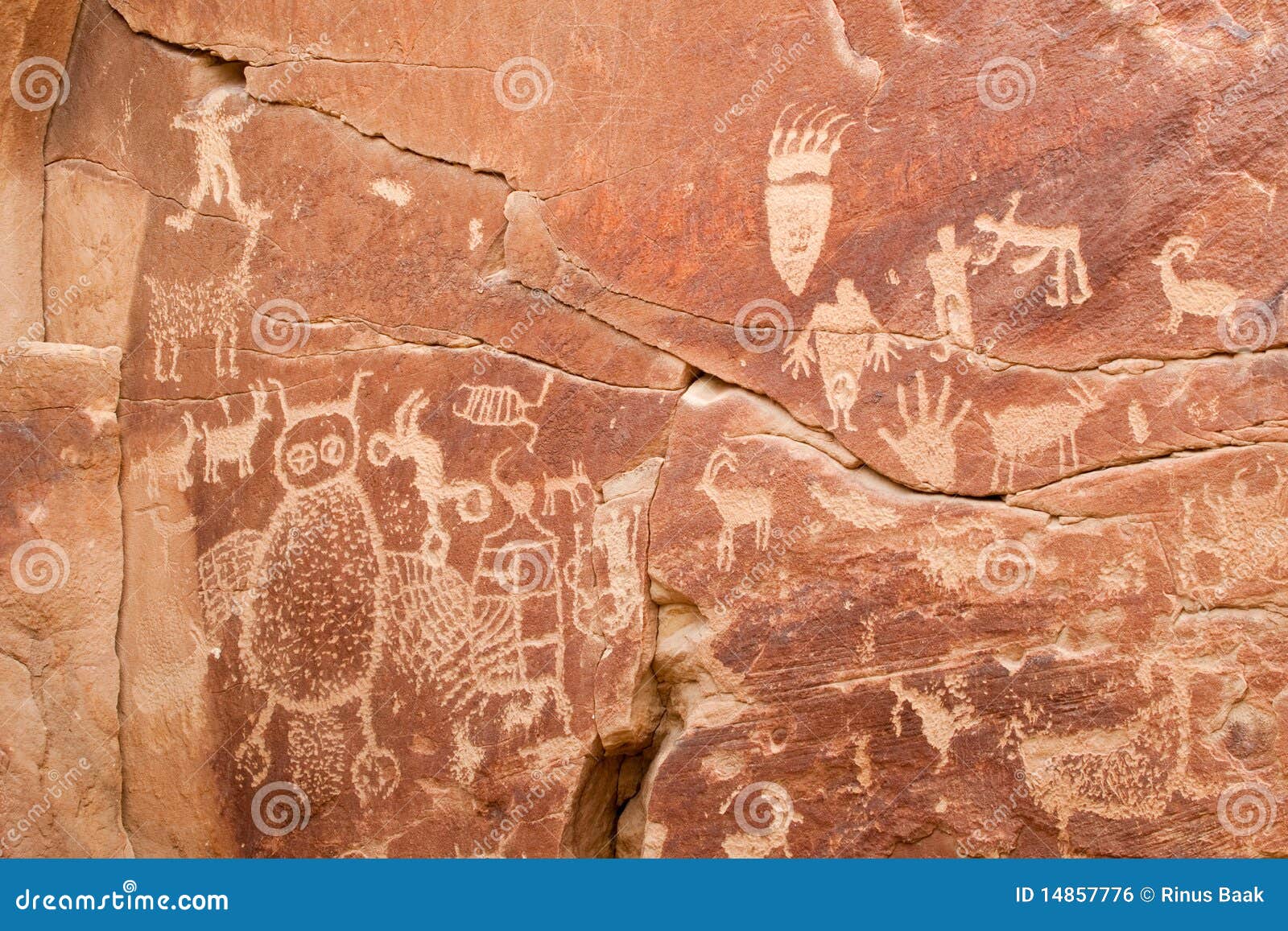Oude Indische Rotstekening stock foto. Image of symbool - 14857776