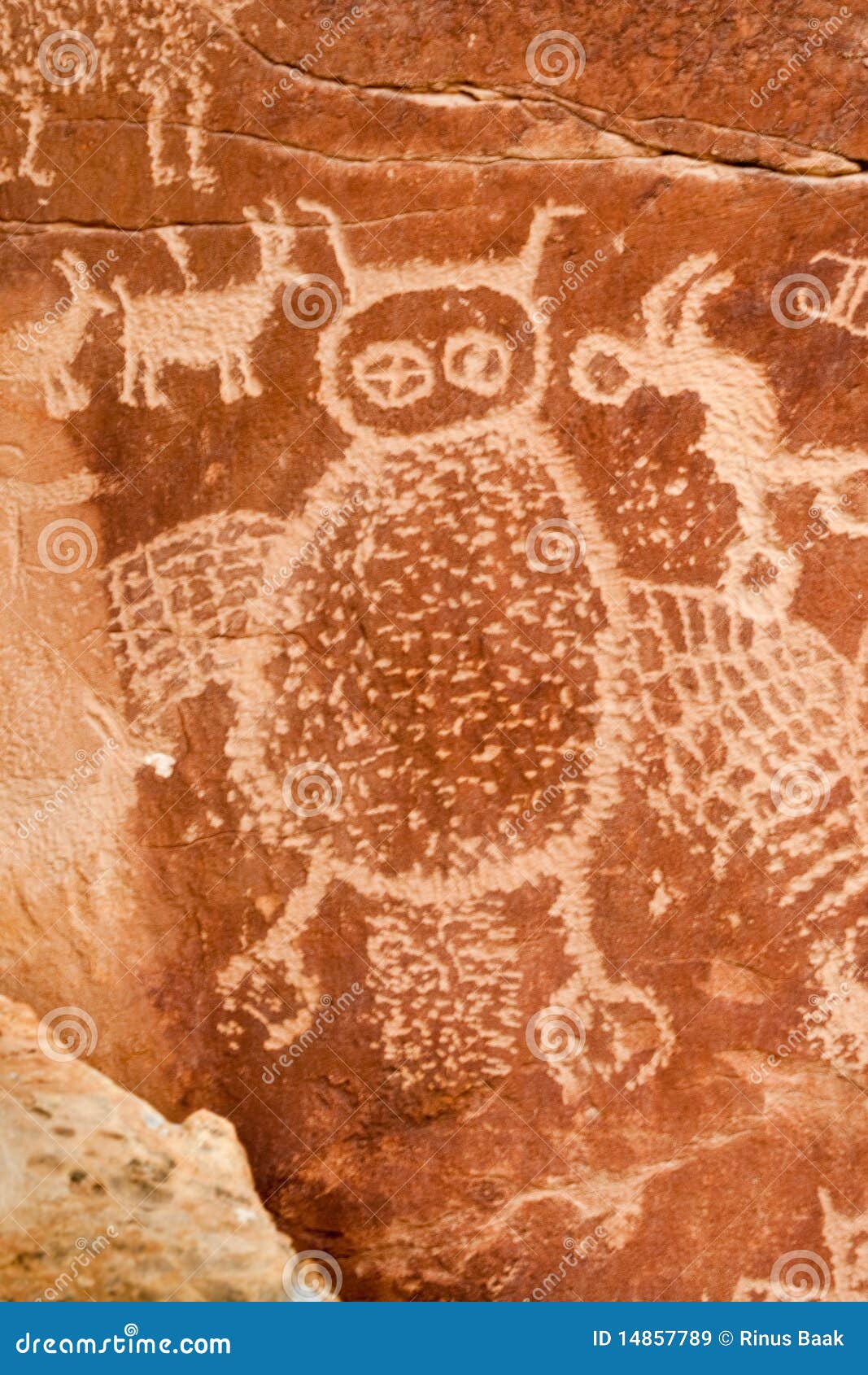 Oude Indische Rotstekening stock afbeelding. Image of amerikaans - 14857789
