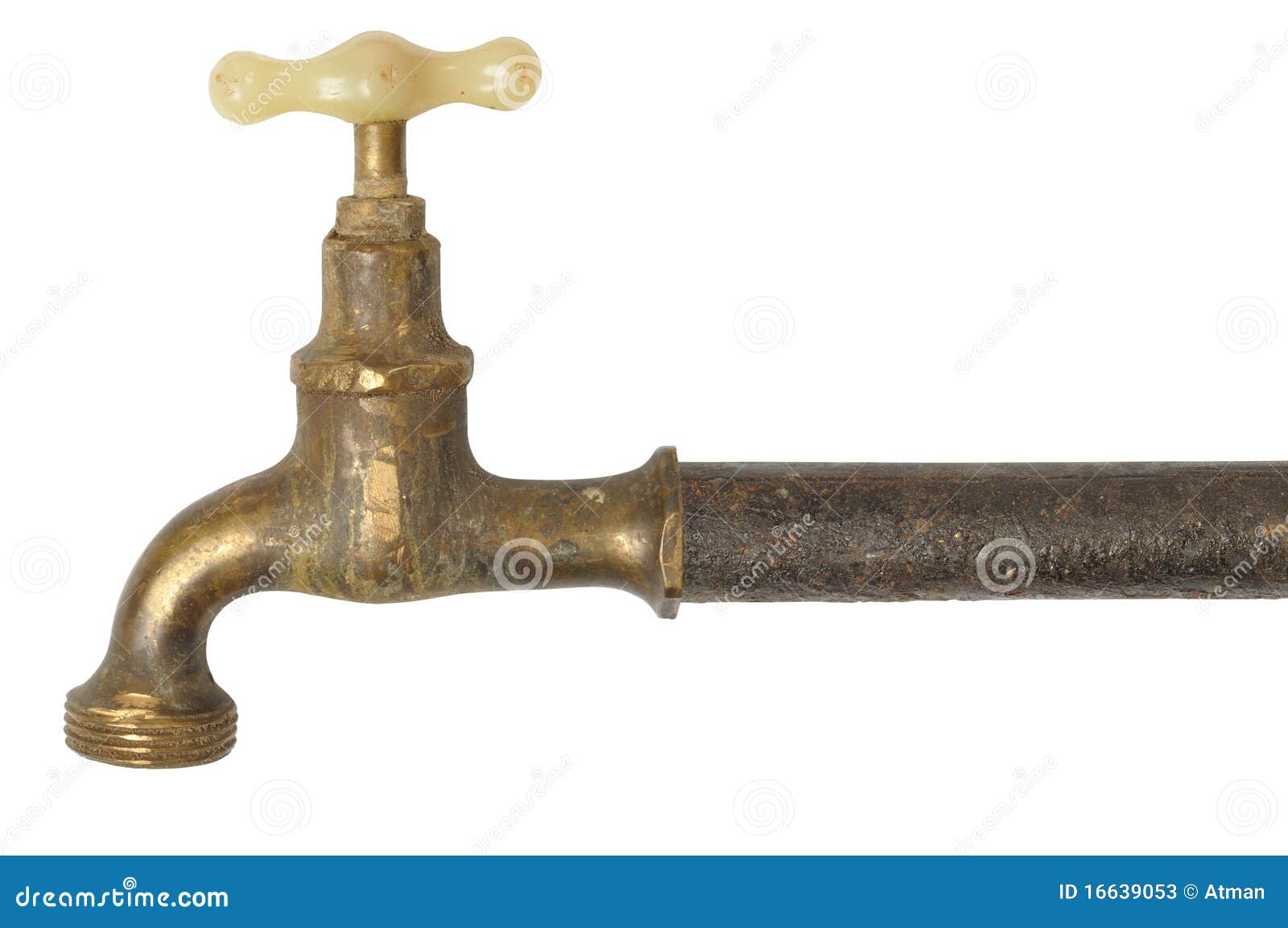 Oude Kraan stock afbeelding. Image of badkamers, metaal - 16639053