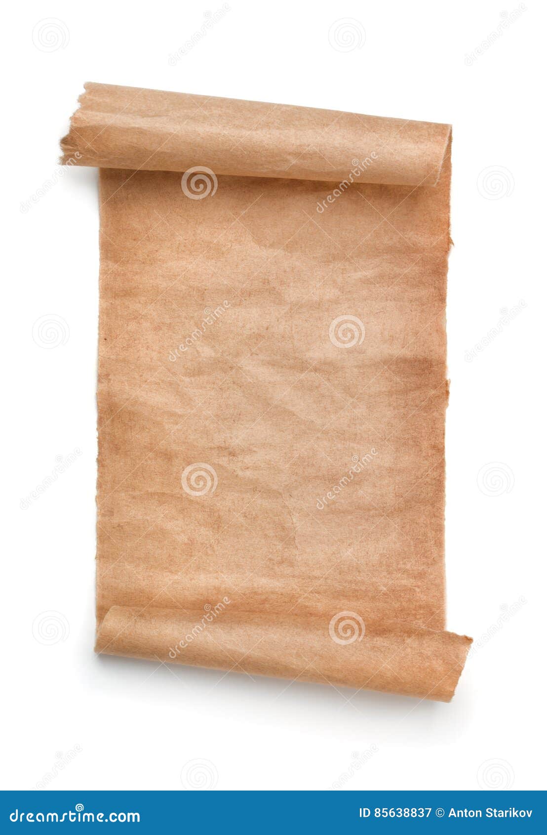 Oude lege document rol stock afbeelding. Image of manuscript - 85638837