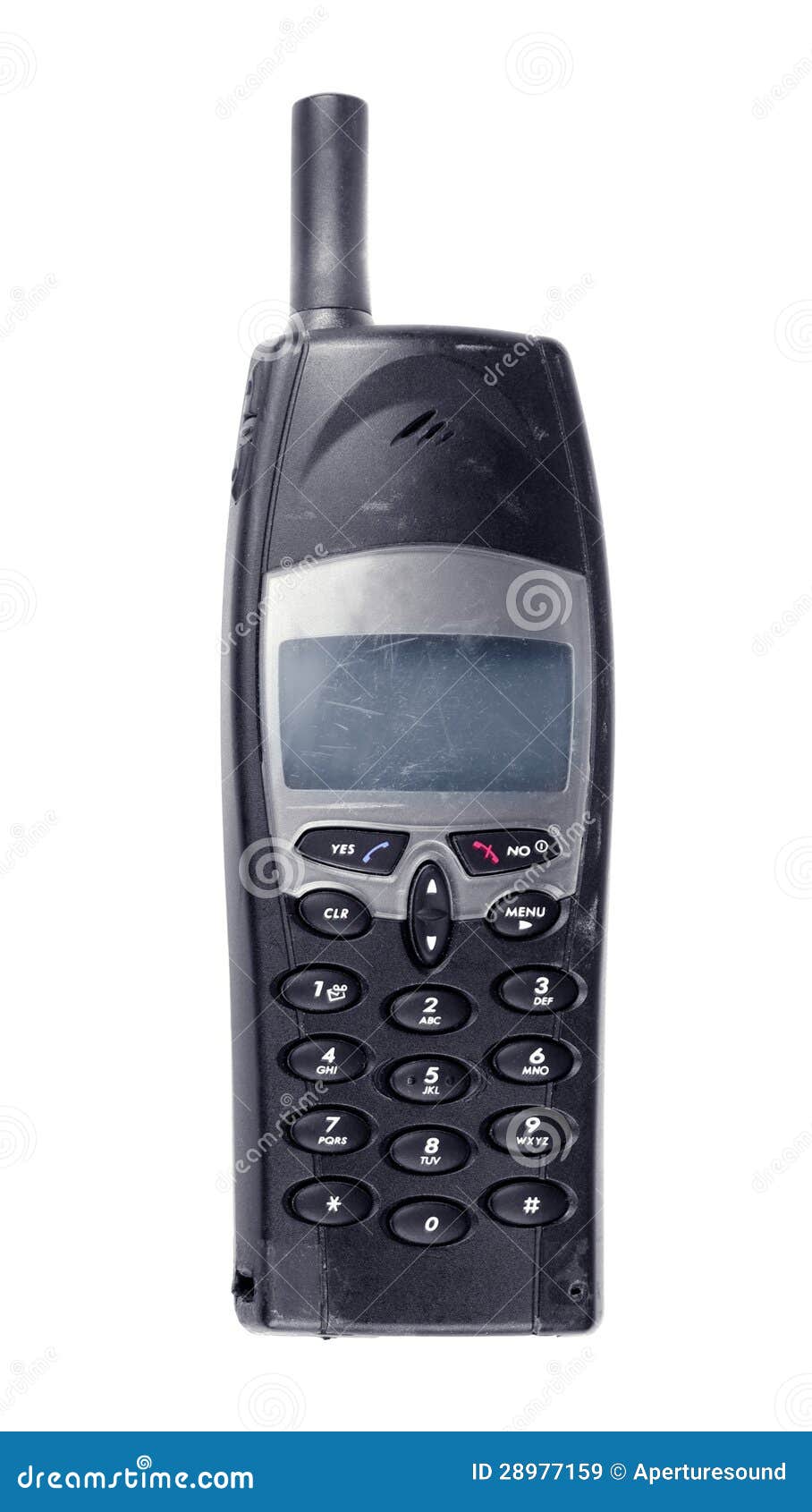 Oude mobiele telefoon stock afbeelding. Image of mededelingen - 28977159