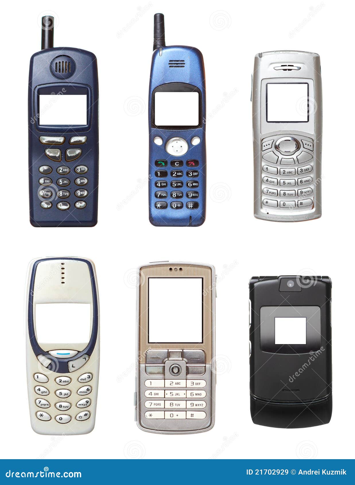 Oude mobiele telefoons stock afbeelding. Image of telefoon - 21702929
