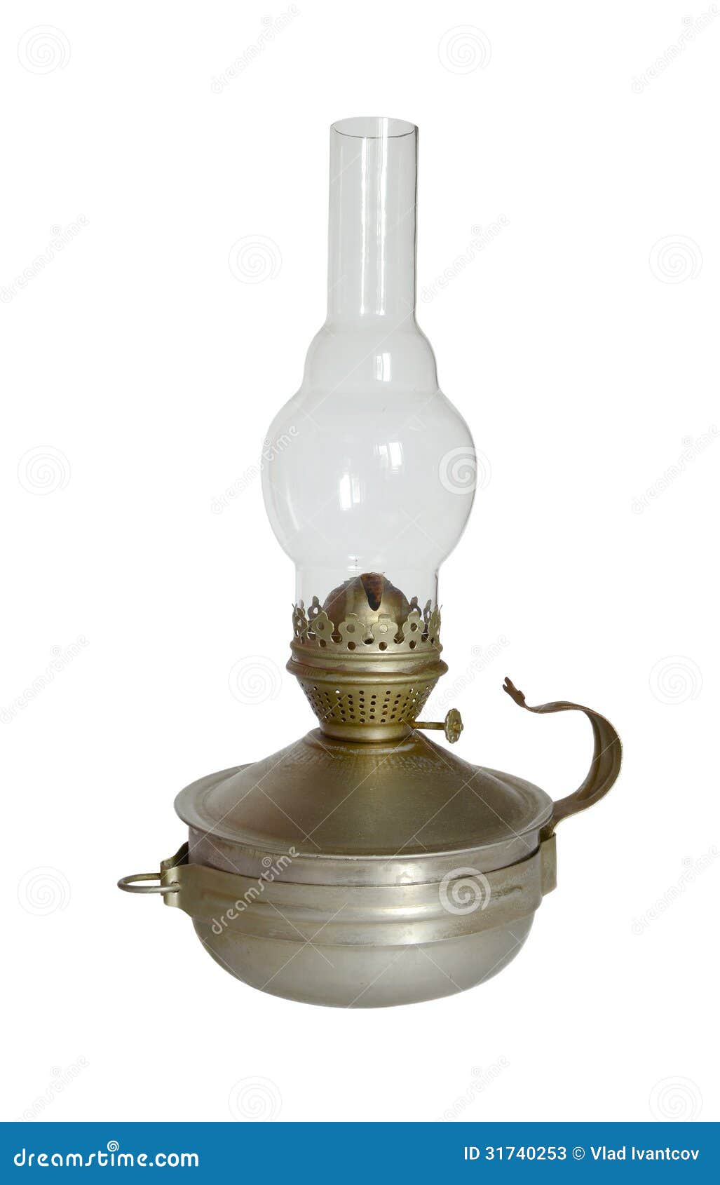 Oude olielamp. stock afbeelding. Image of messing, verlichting - 31740253