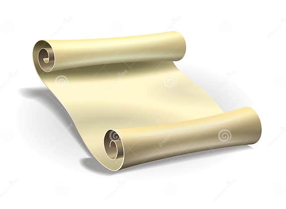 Oude papyrusrol vector illustratie. Illustration of historisch - 20477433