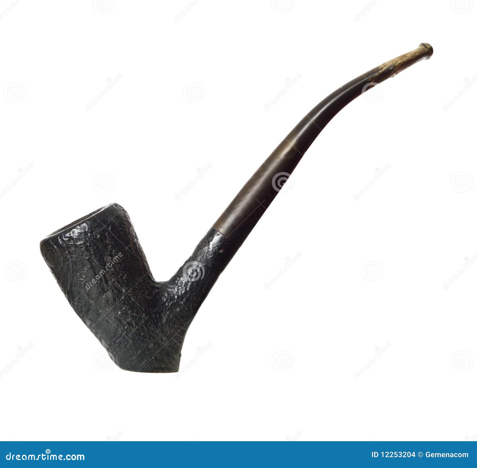 Oude pijp stock foto. Image of gescand, geïsoleerd, luxe - 12253204