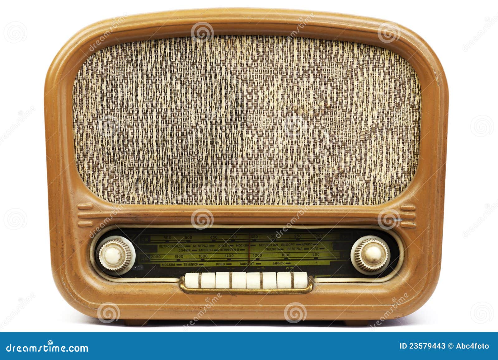 Oude radio stock afbeelding. Image of vermaak, muzikaal - 23579443