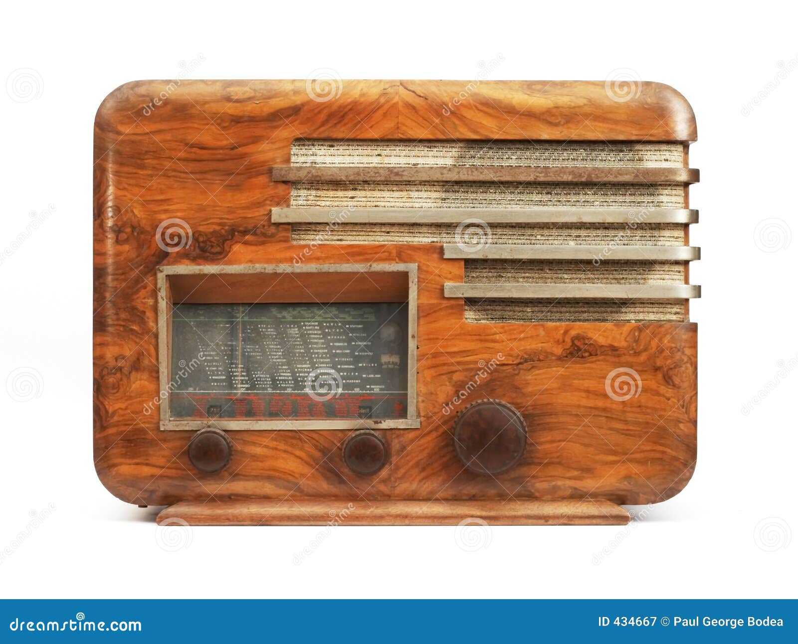 Oude radio stock afbeelding. Image of buis, uitzending - 434667