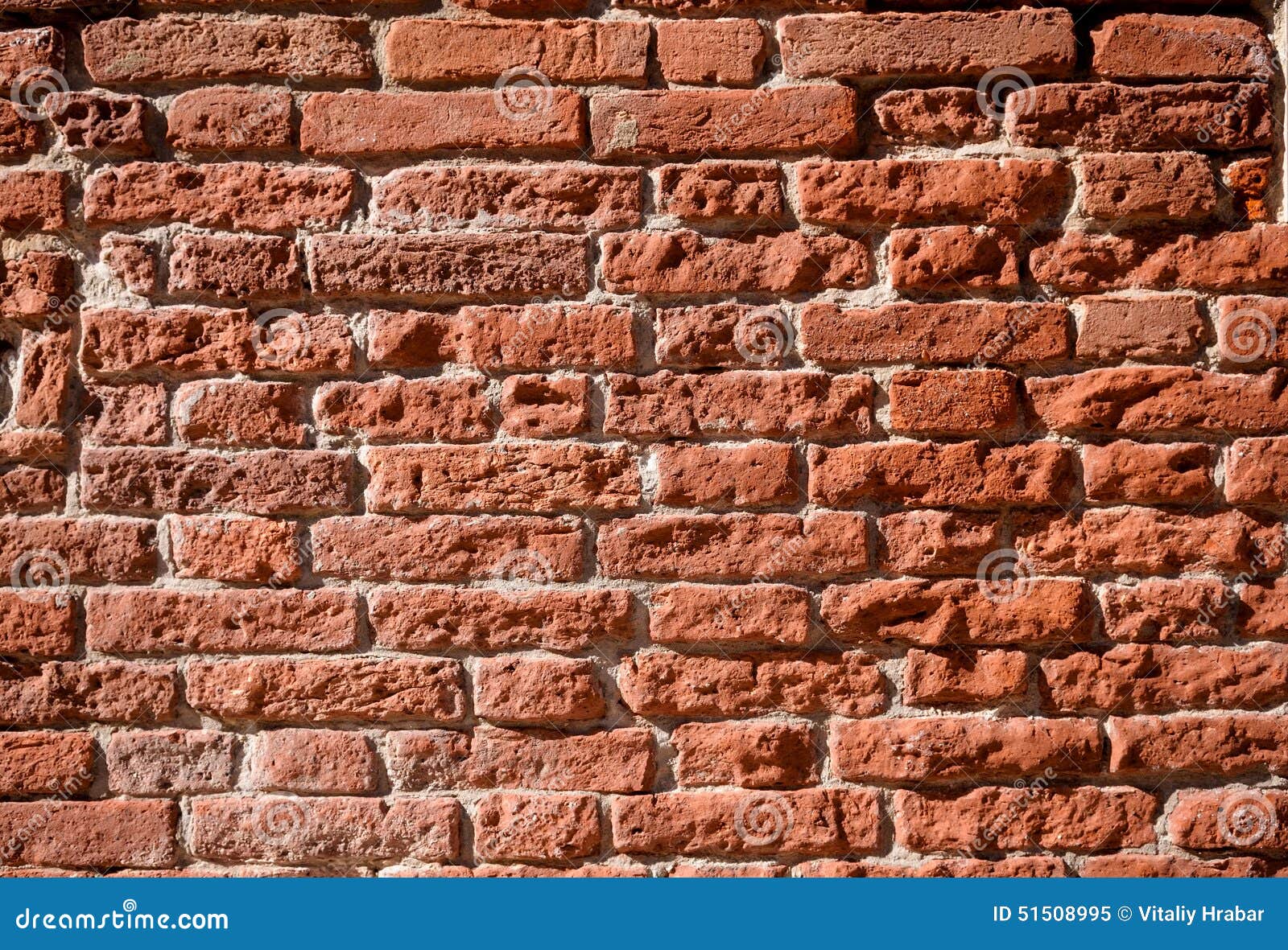 Oude rode bakstenen muur stock afbeelding. Image of sterk - 51508995