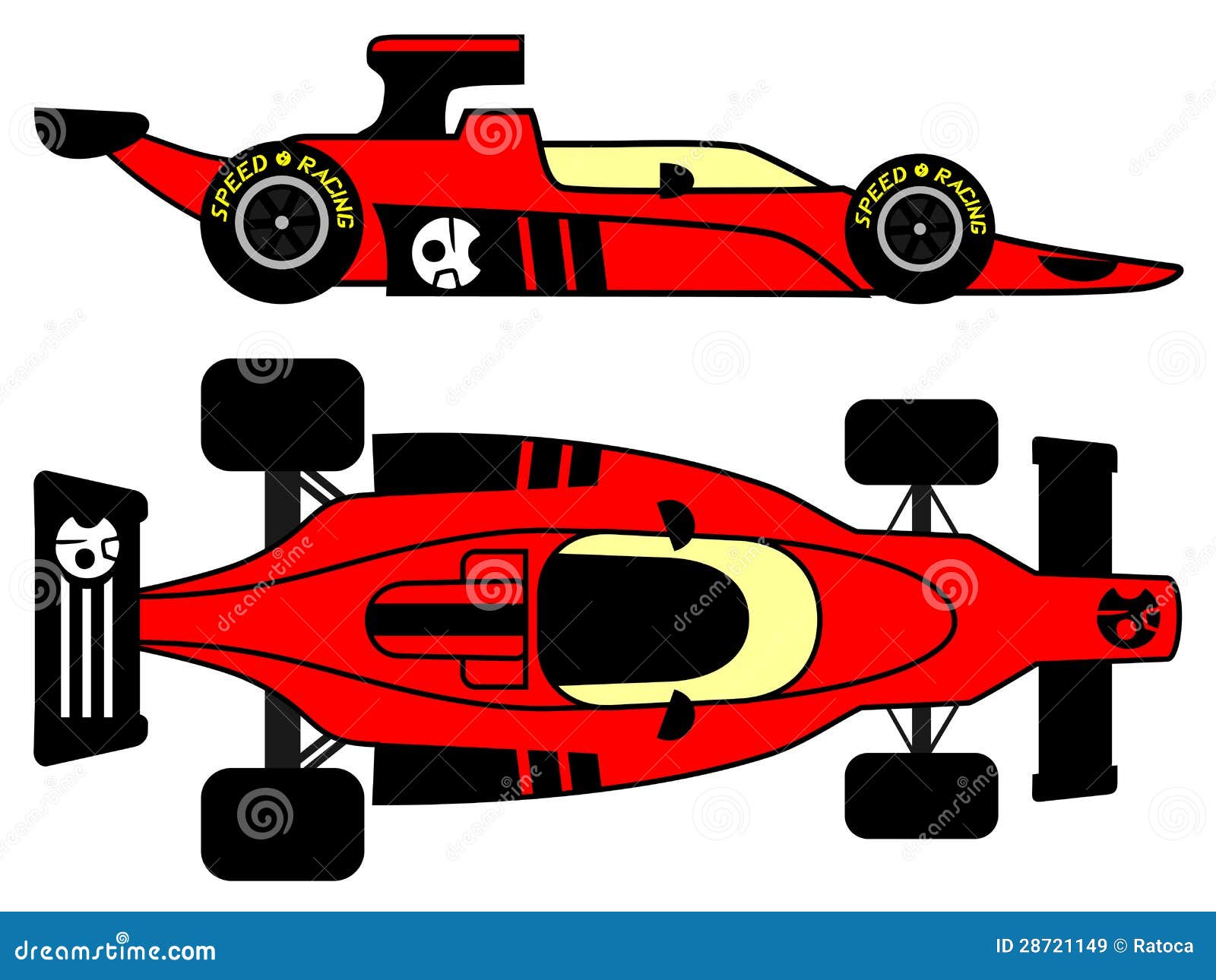 Oude rode raceauto vector illustratie. Illustration of beweging - 28721149