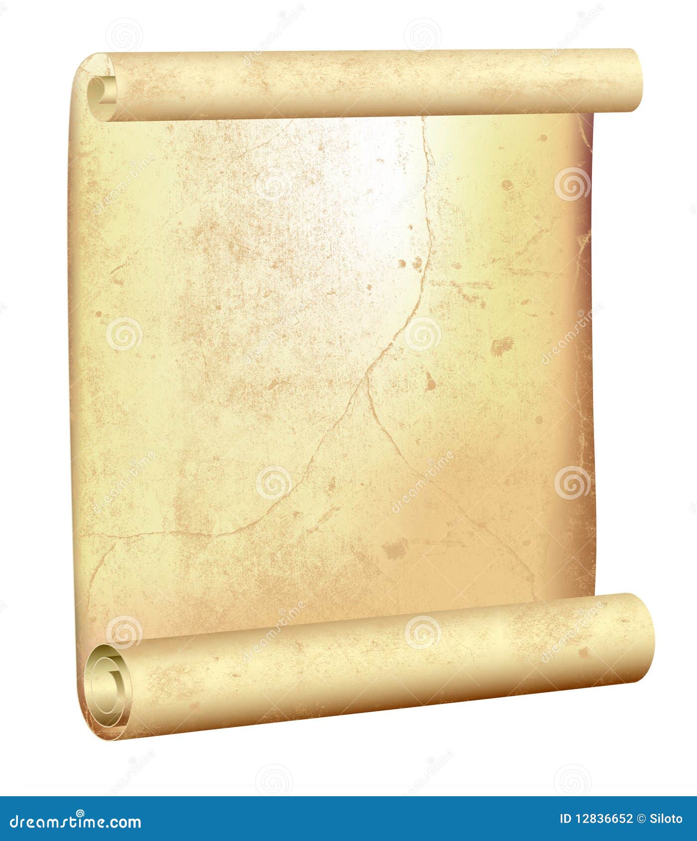 Oude rol - perkament stock illustratie. Illustration of geïsoleerd ...
