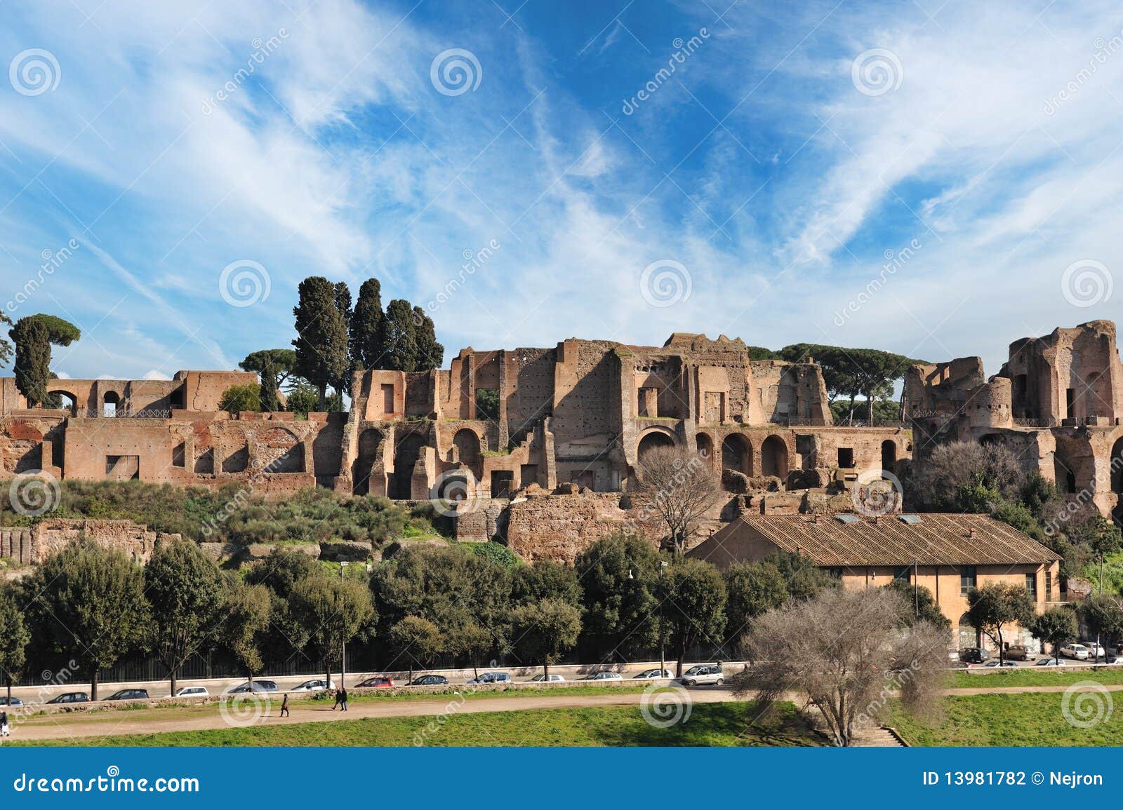 Oude stad van Rome stock foto. Image of toerist, velen - 13981782