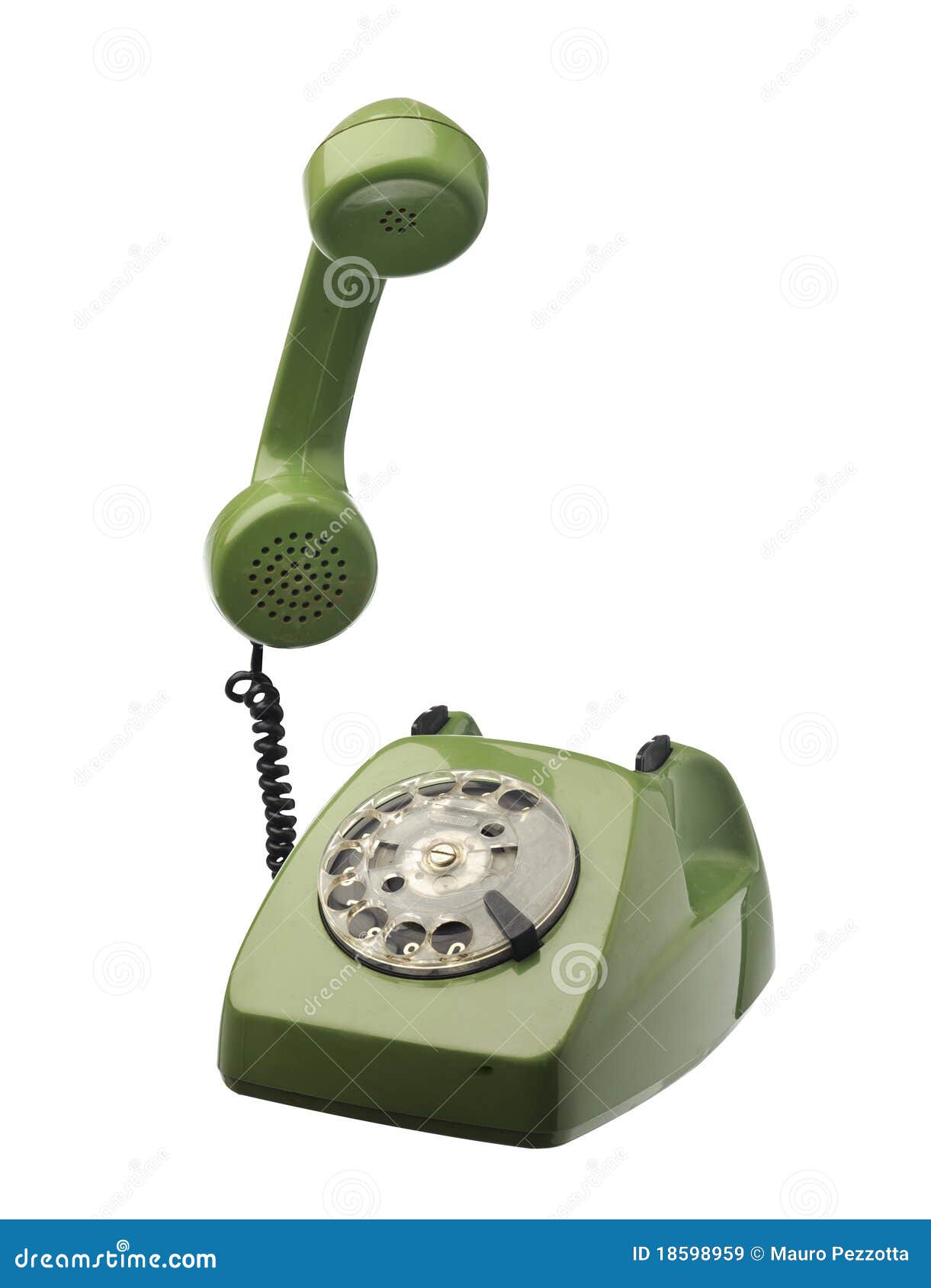 Oude telefoon stock afbeelding. Image of telefoon, groen - 18598959
