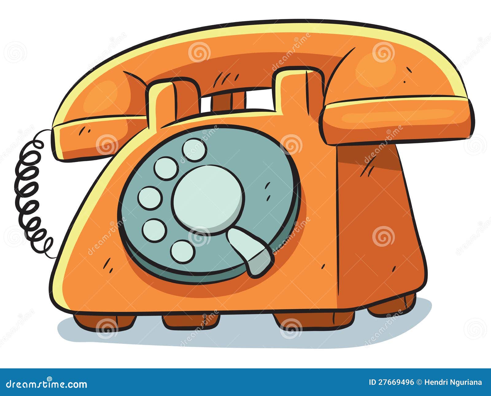 Oude Telefoon vector illustratie. Illustratie bestaande uit mededeling ...
