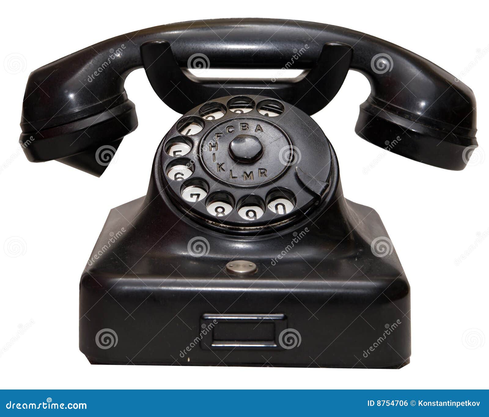 Oude telefoon stock foto. Image of elektronika, vraag - 8754706