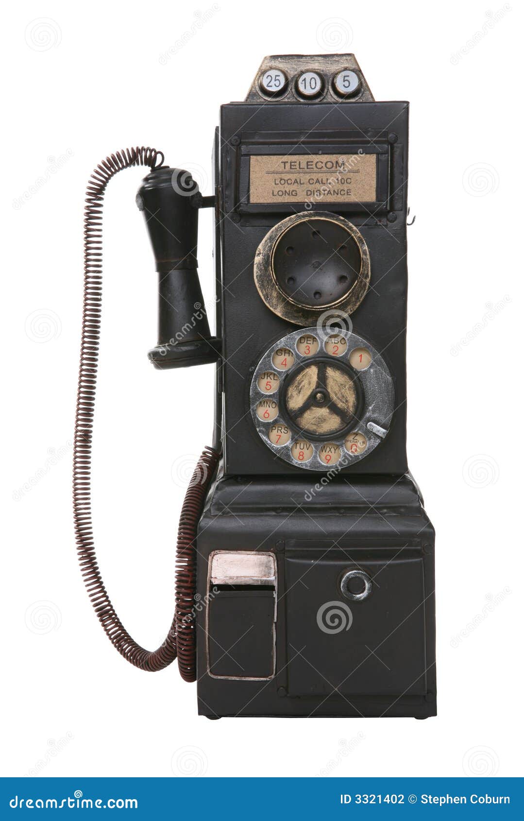 Oude Uitstekende Publieke Telefooncel Stock Foto - Image of achtergrond ...