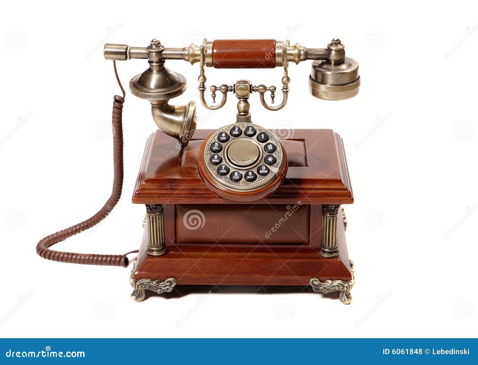 Oude uitstekende telefoon stock foto. Image of traditioneel - 6061848