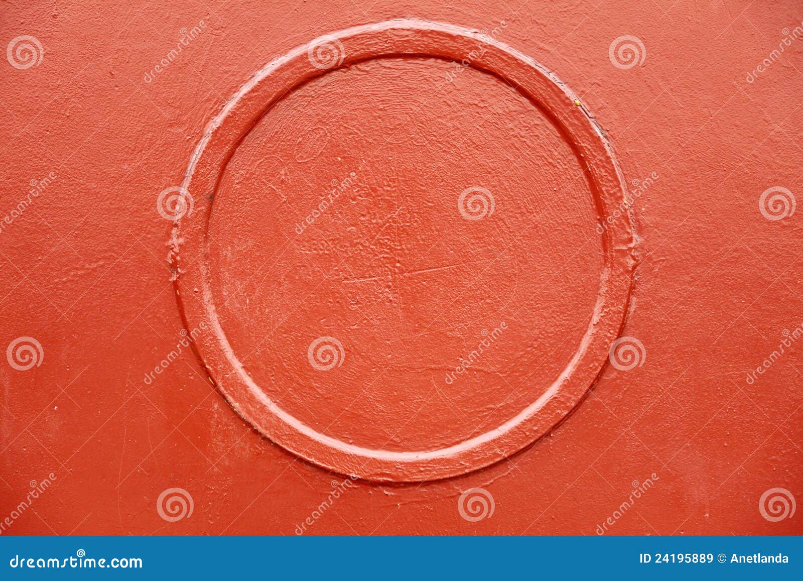 Oude Van De Metaal Rode Cirkel Textuur Als Achtergrond Stock Afbeelding ...