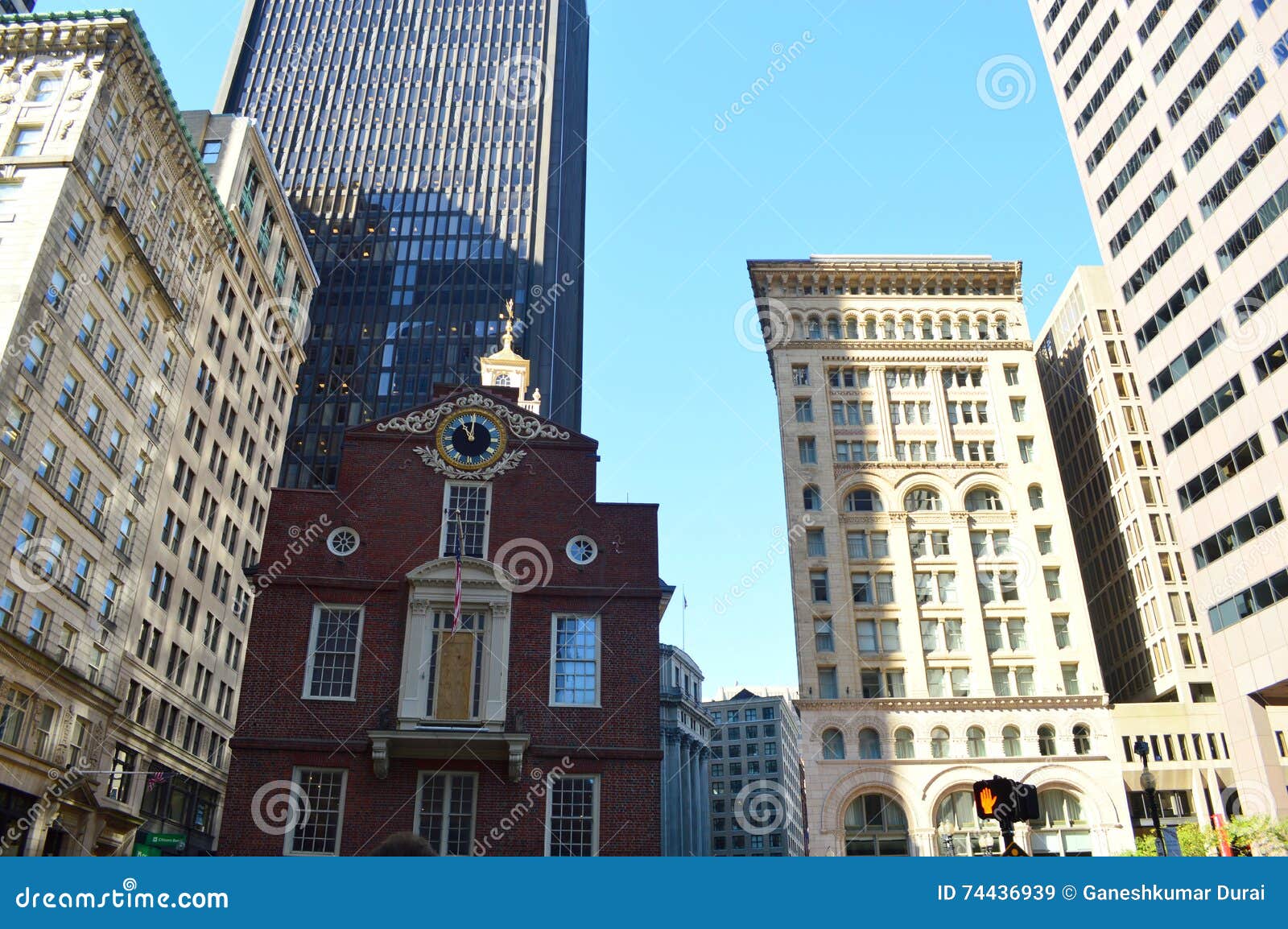 Oude Van De Staat Het Huis En Van Boston Horizon Redactionele Stock ...