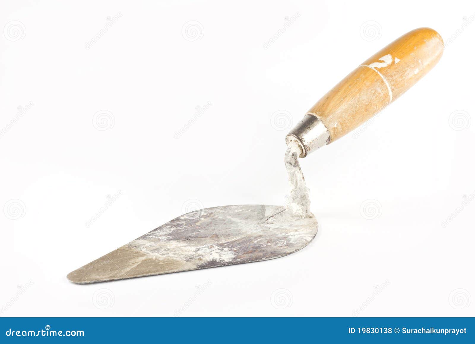 Oude vuile troffel stock foto. Image of plastiek, kleur - 19830138