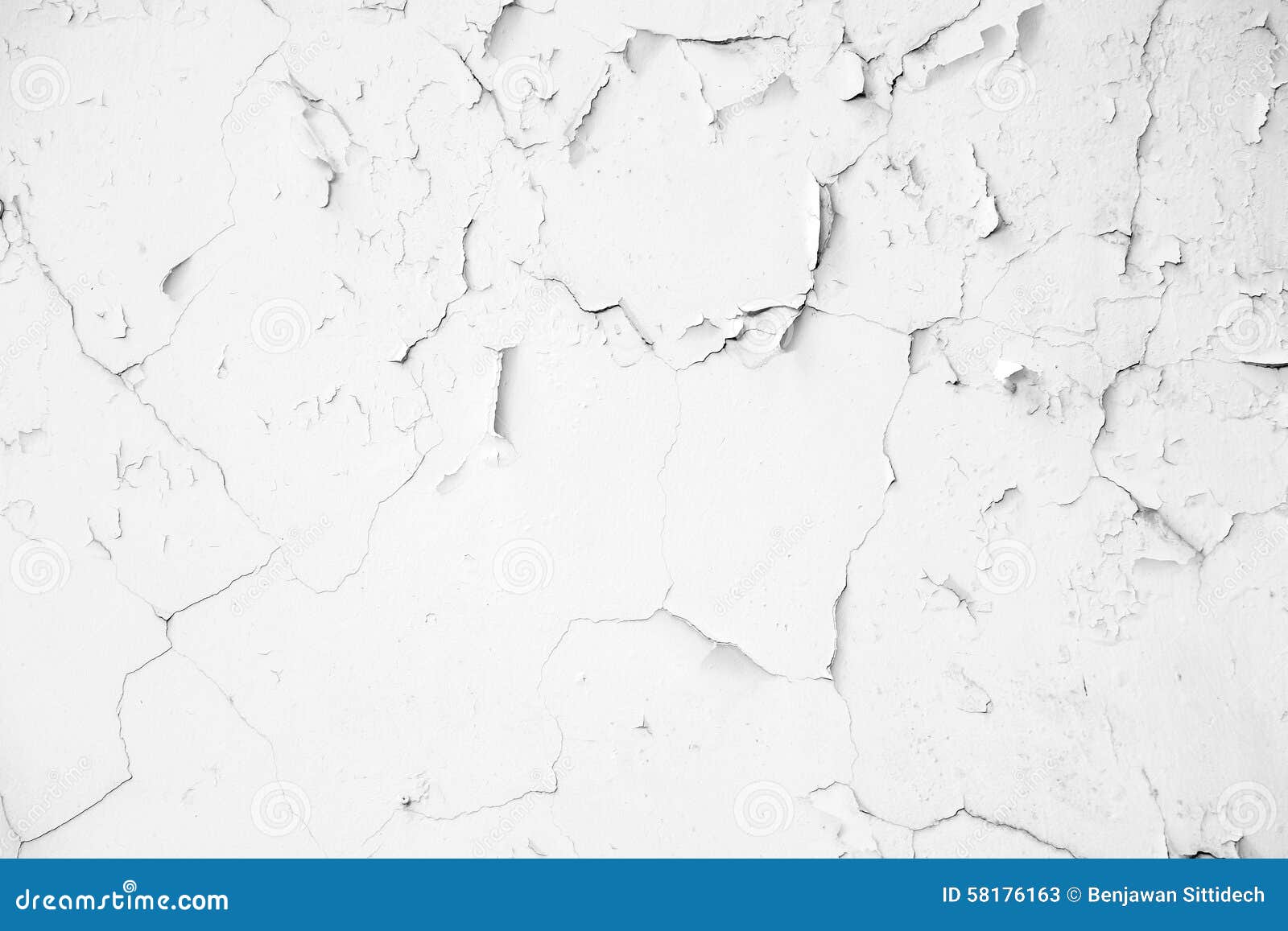 Oude Witte Barst Concrete Muur Stock Afbeelding - Image of grond ...