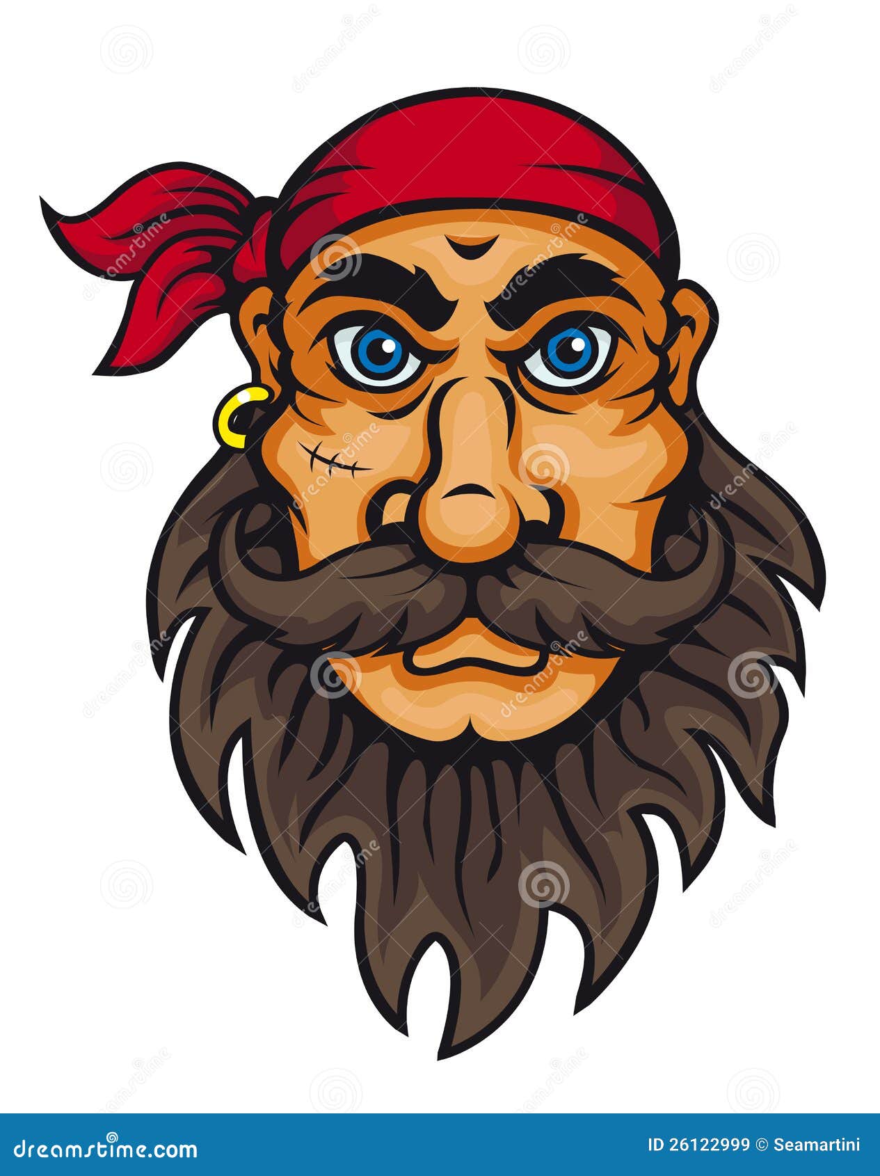 Oude zeerover vector illustratie. Illustration of avontuur - 26122999