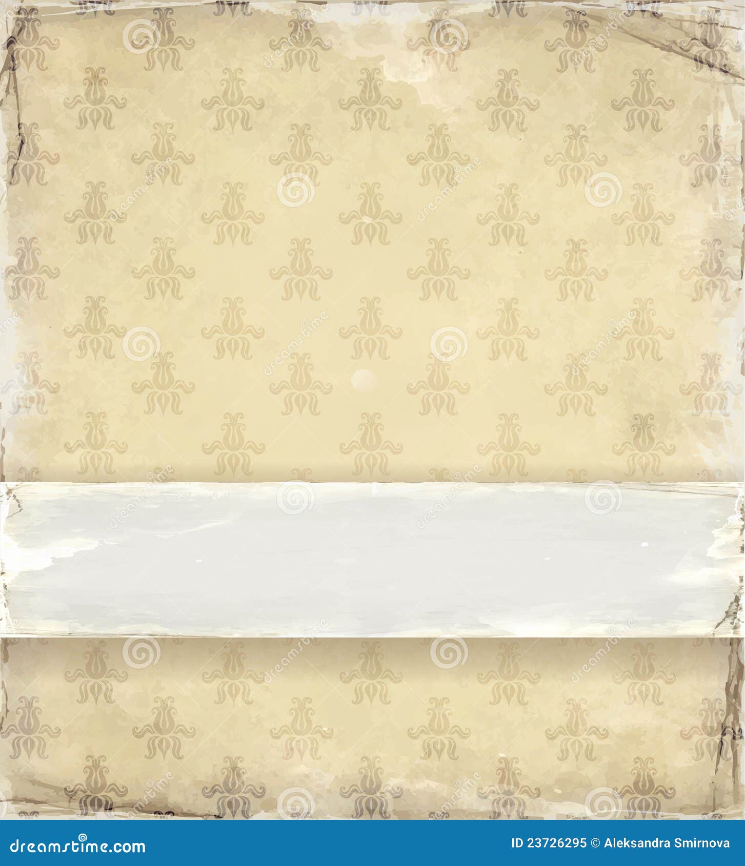 Ouderwets behang vector illustratie. Illustration of banier - 23726295