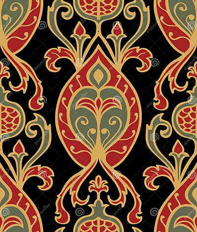 Ouderwets behang vector illustratie. Illustration of tapijt - 57734638