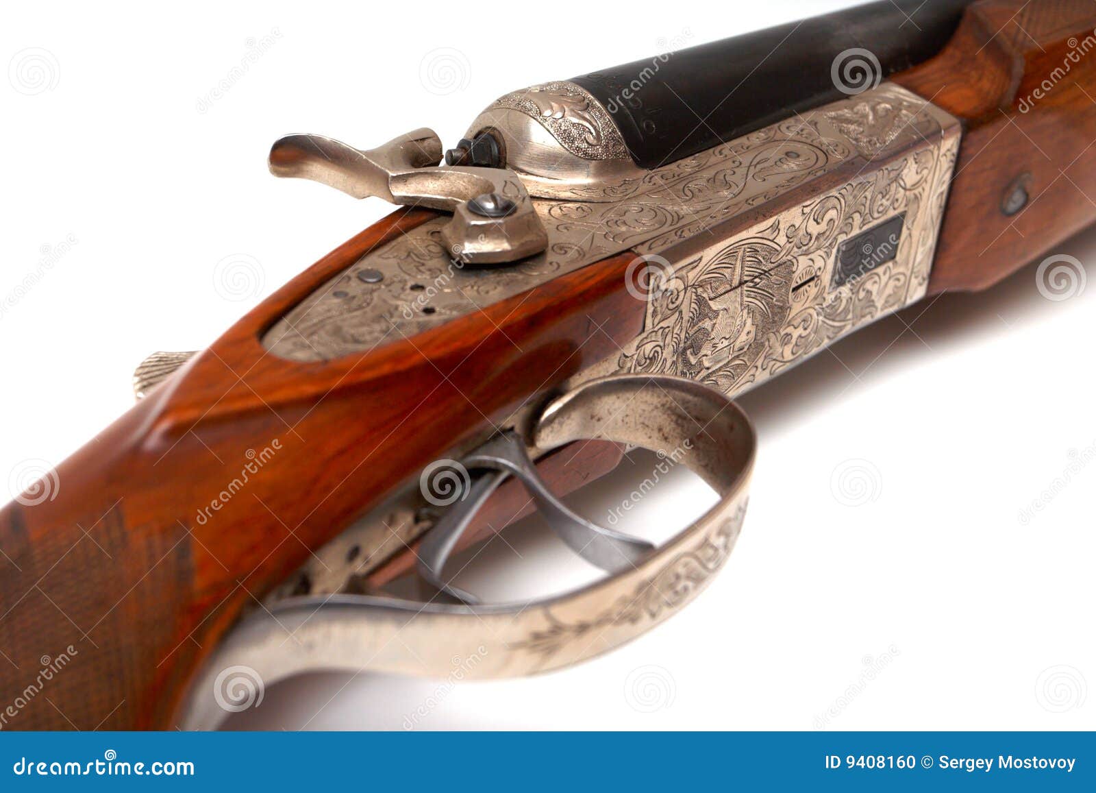 Ouderwets geweer stock foto. Image of koken, hamer, hefboom - 9408160