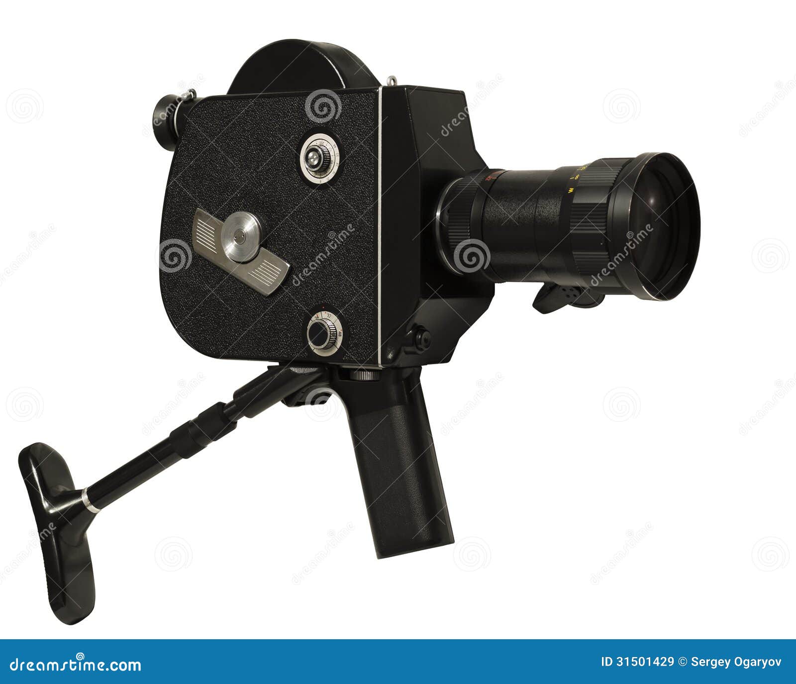 Ouderwetse filmcamera stock afbeelding. Image of spoel - 31501429