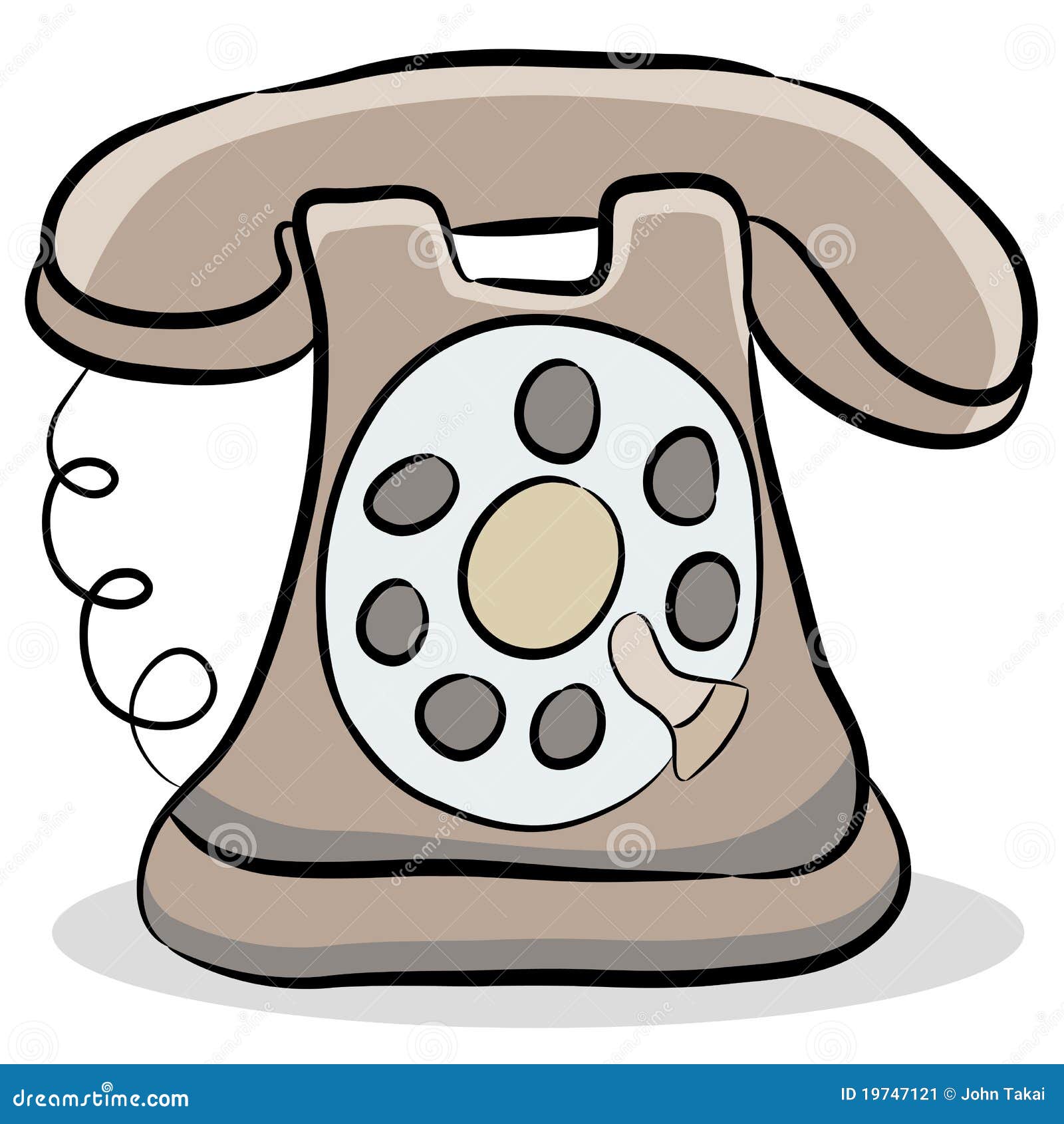 Ouderwetse Telefoon vector illustratie. Afbeelding bestaande uit ...