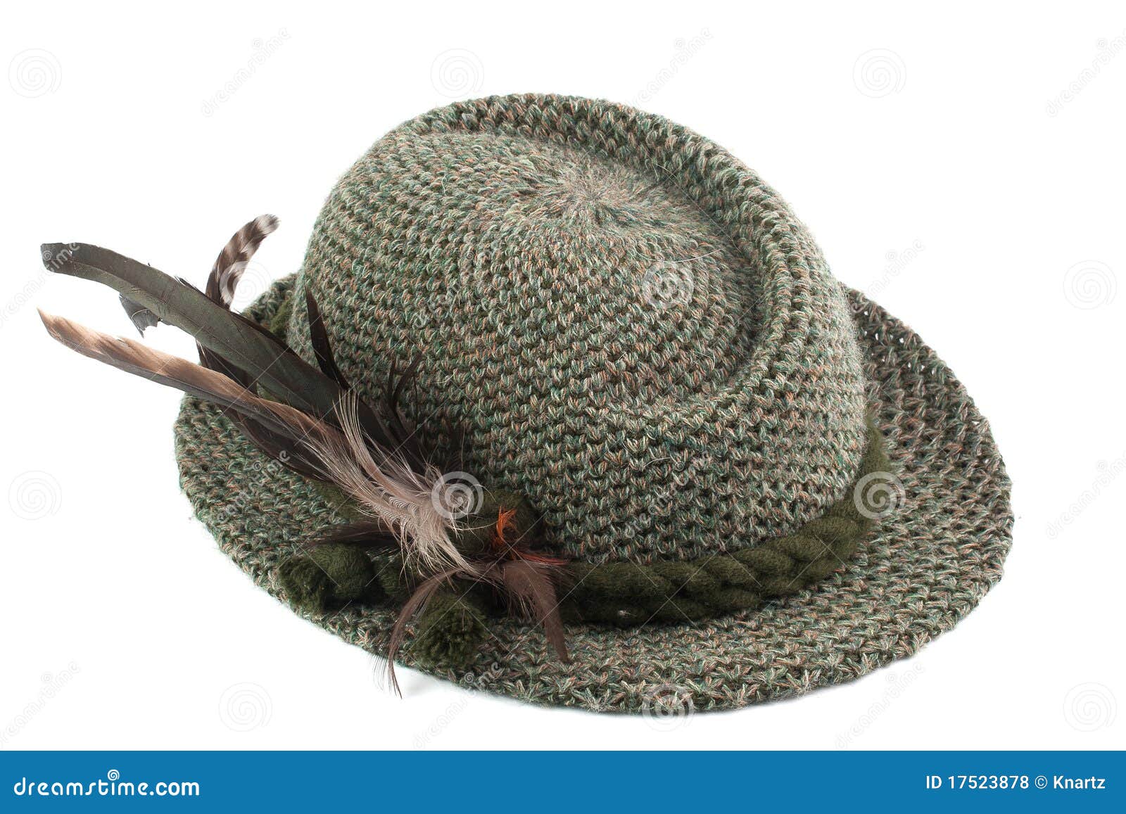 Ouderwetse Tirol man hoed stock foto. Image of verbindend - 17523878