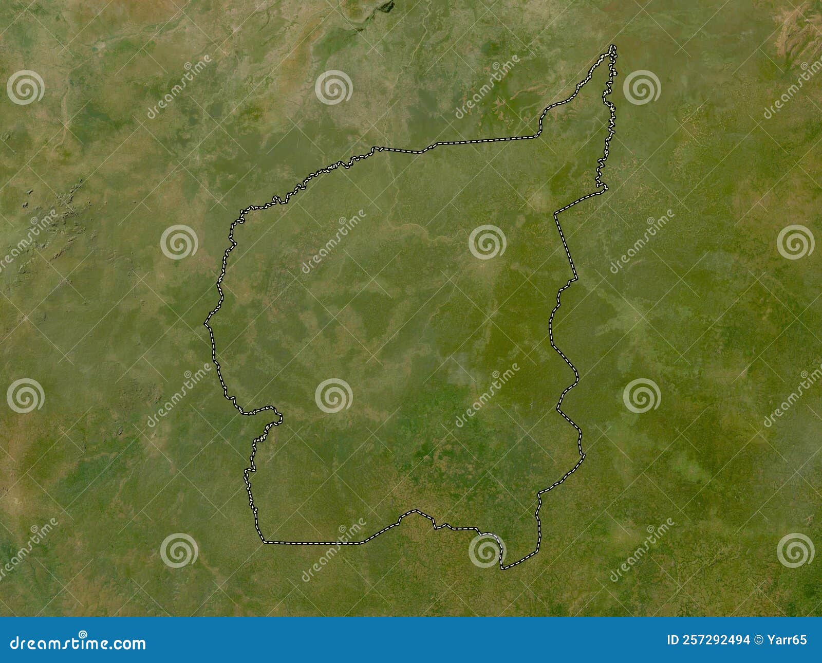 Ouham, Central African Republic. Low-res Satellite. No Legend Stock ...