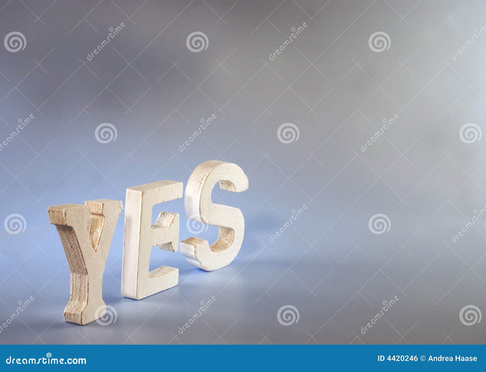 Oui photo stock. Image du concept, acceptation, blanc - 4420246