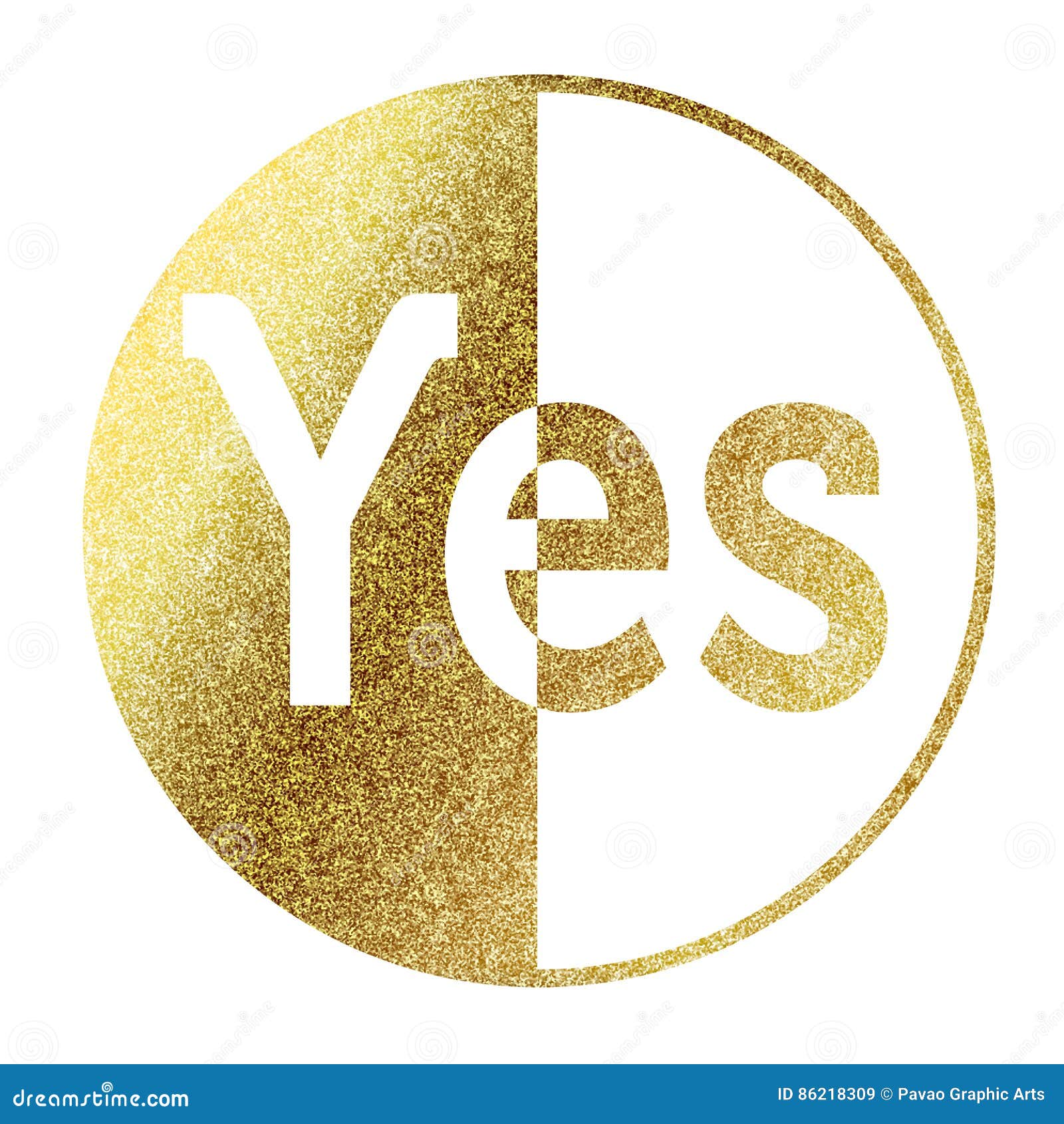 Oui graphisme illustration de vecteur. Illustration du symbole - 86218309