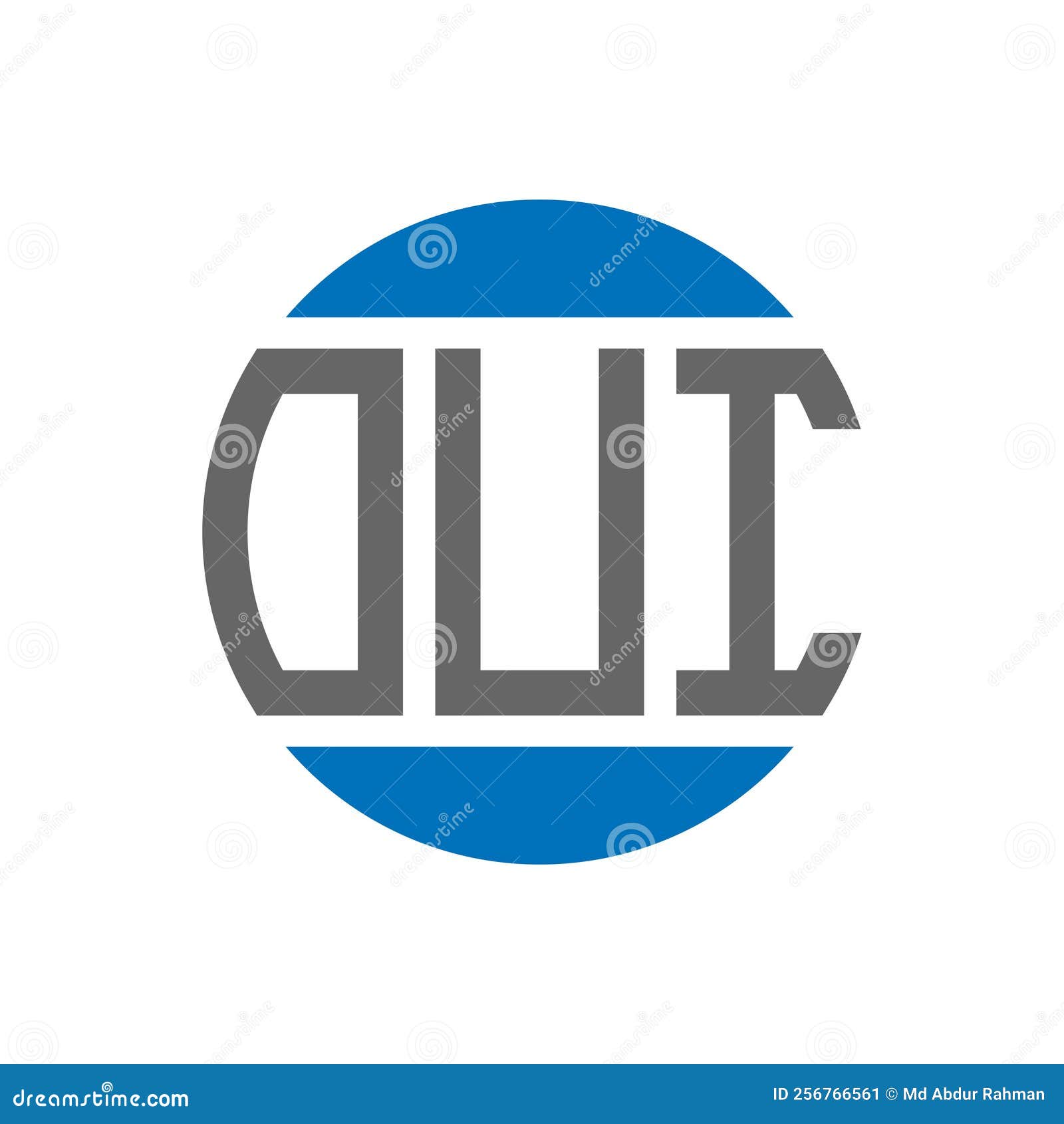 OUI Letter Logo Design On White Background. OUI Creative Initials ...