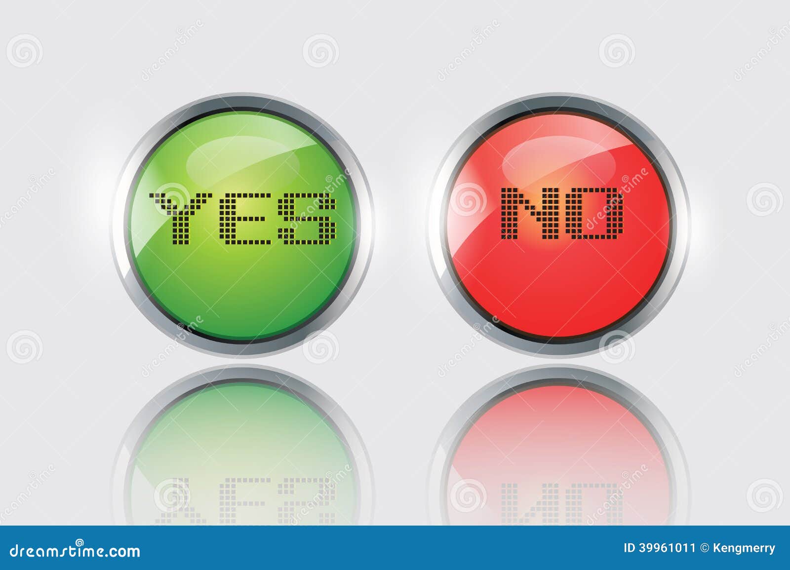 Oui Ou Non Vecteur D'icônes Illustration de Vecteur - Illustration du ...