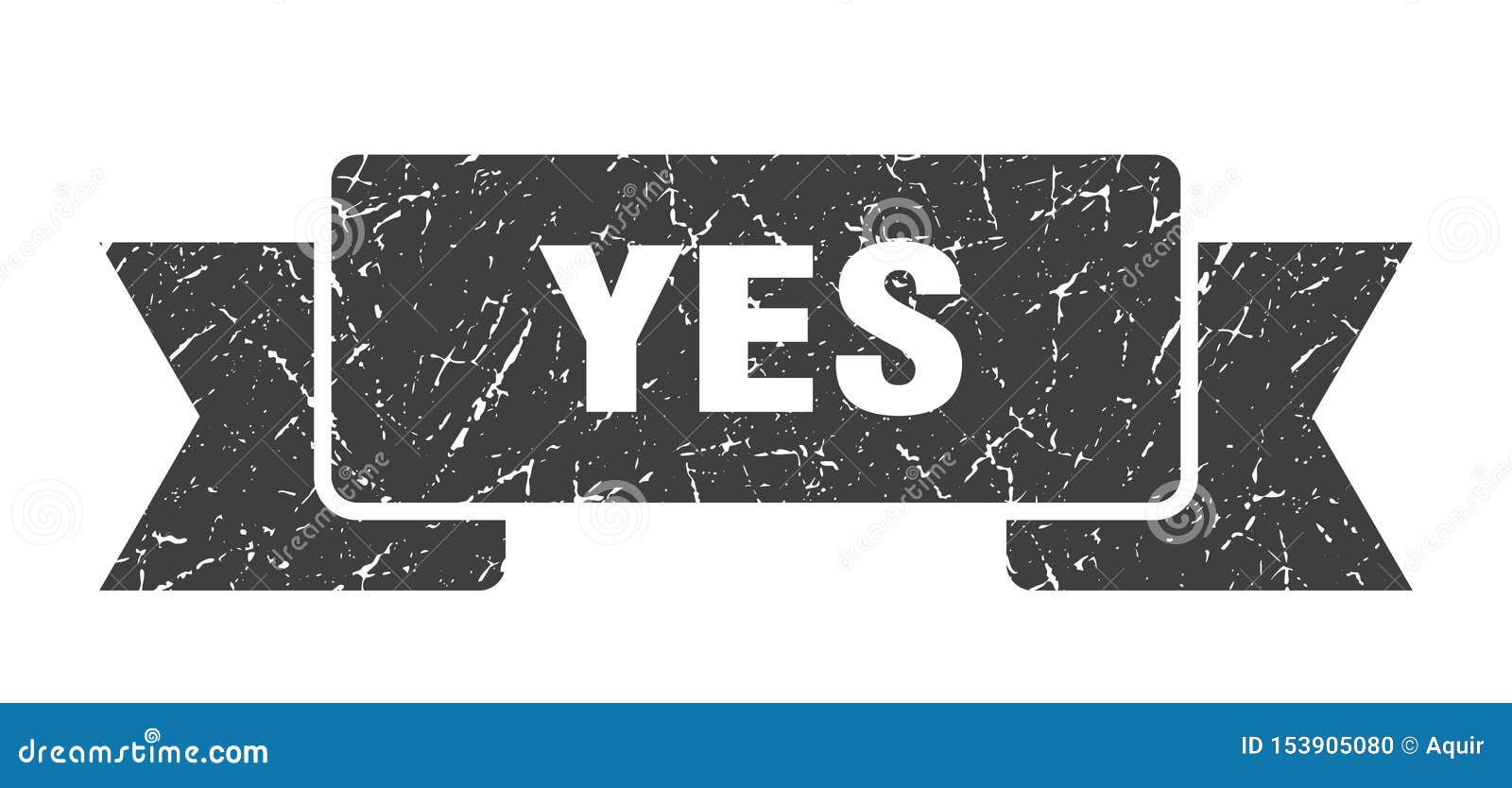 Oui ruban illustration de vecteur. Illustration du texturisé - 153905080