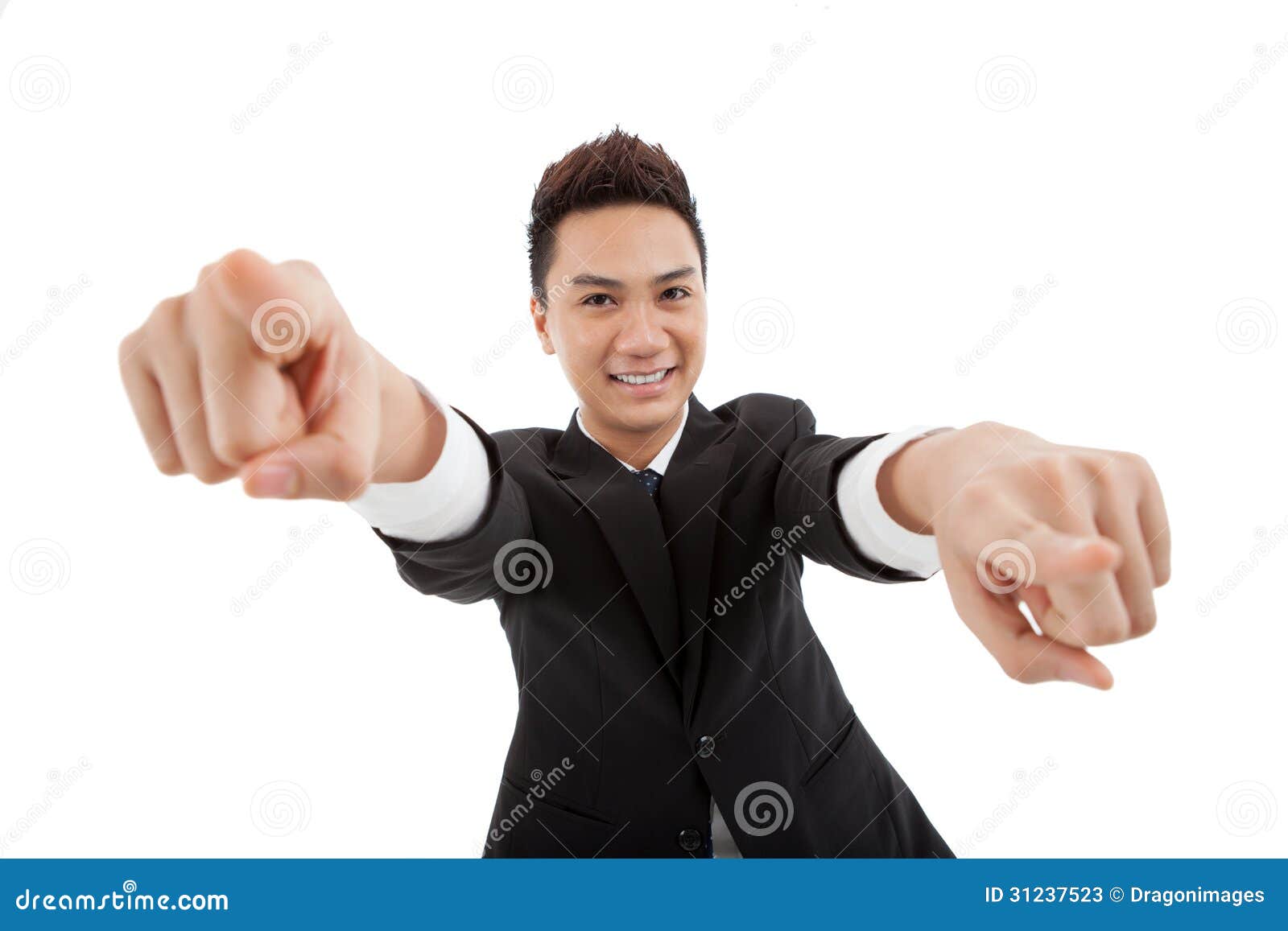 Oui, vous ! image stock. Image du beau, expressif, isolement - 31237523